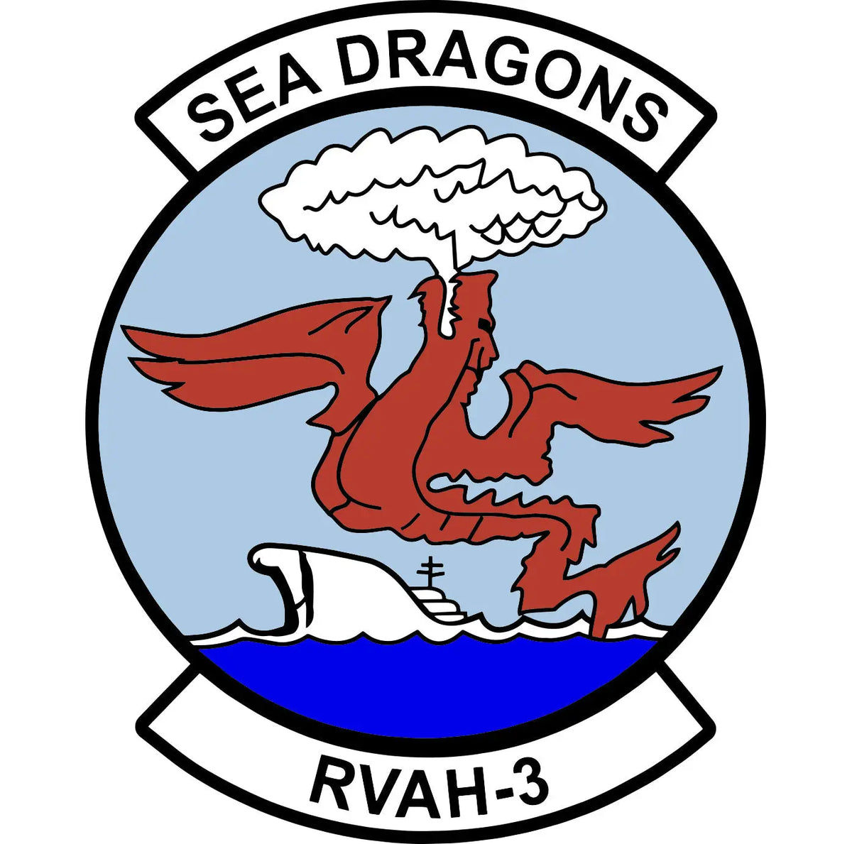RVAH-3 "Sea Dragons" Merchandise | Shop T-Shirts, Hoodies, Patches ...