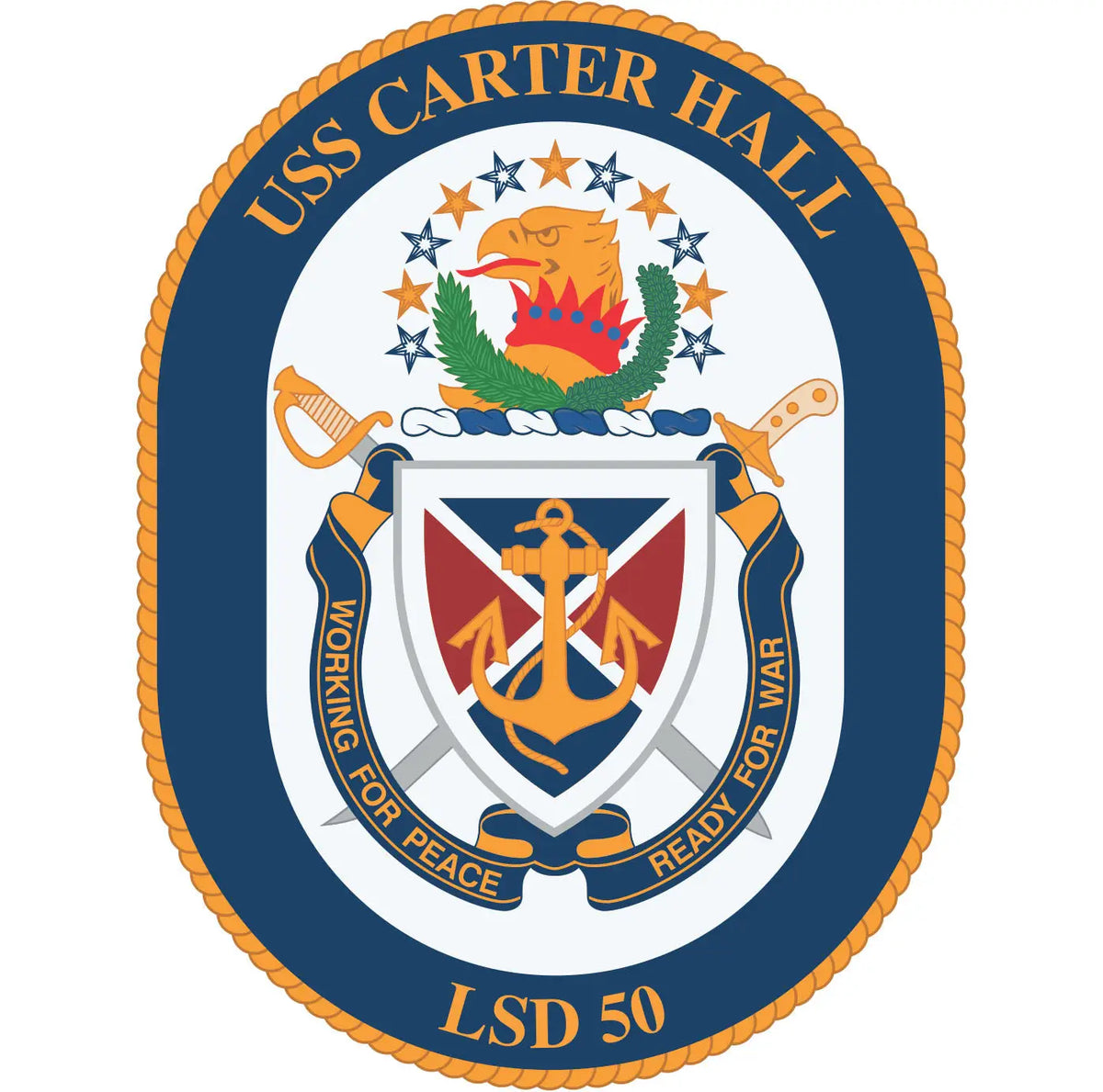 Exclusive USS Carter Hall (LSD-50) Merchandise - U.S. Navy Legacy Apparel & Memorabilia