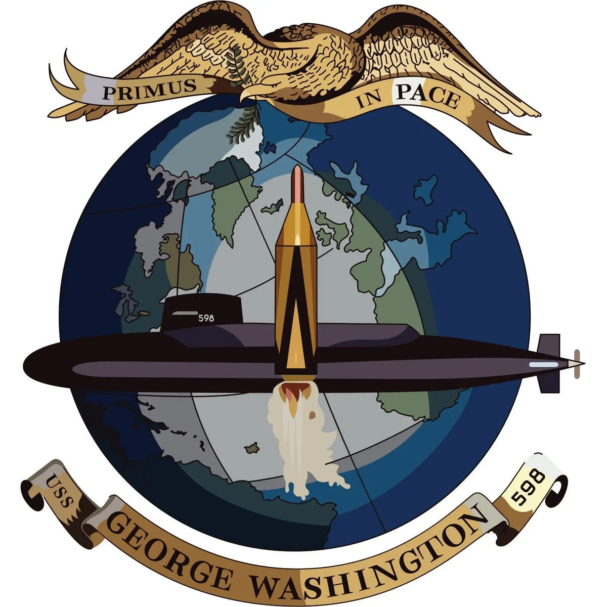 USS George Washington (SSBN-598) Merchandise | Apparel & Gifts