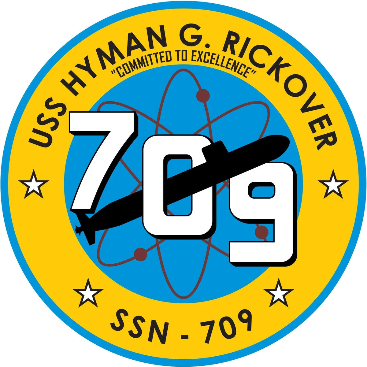 USS Hyman G. Rickover (SSN-709) Merchandise | Apparel and Gifts