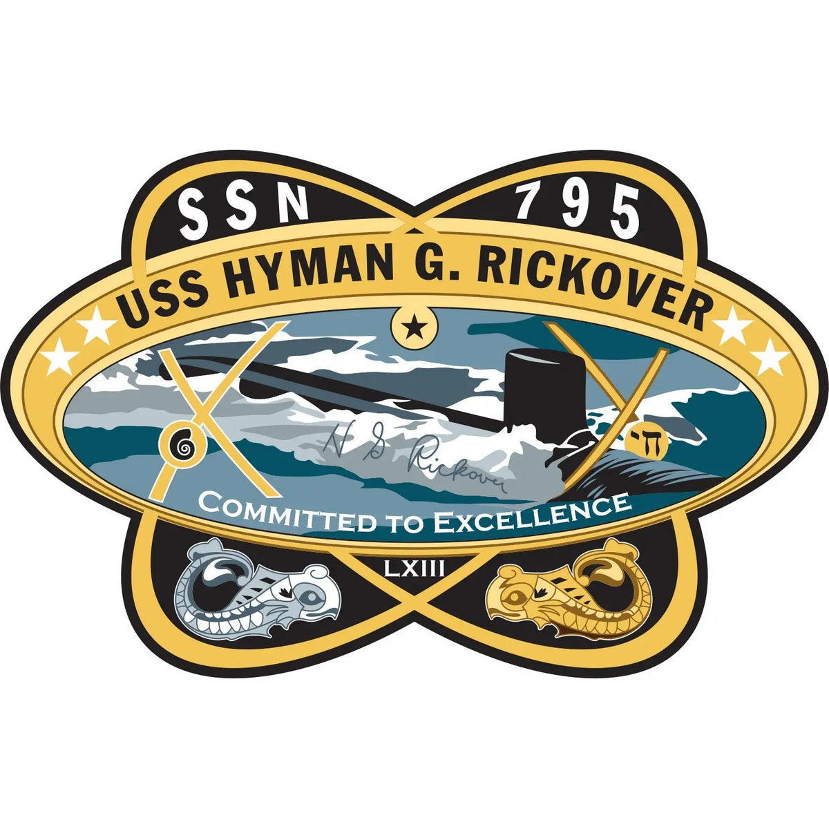 USS Hyman G. Rickover (SSN-795) Merchandise | Apparel and Gifts
