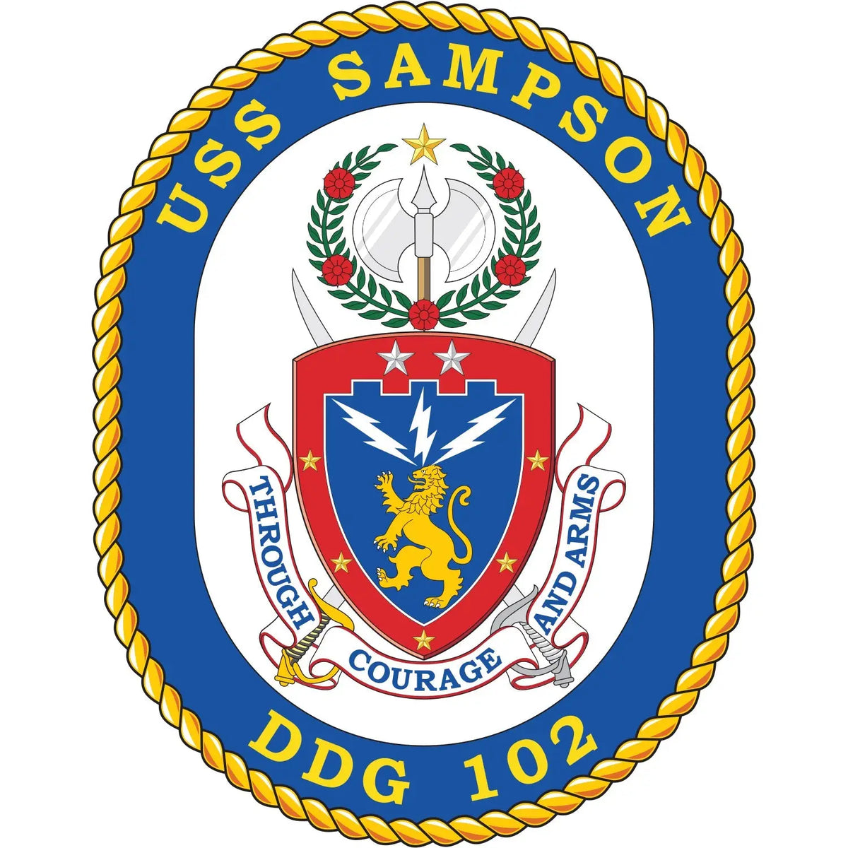 USS Sampson (DDG-102) Merchandise | U.S. Navy Apparel & Gifts
