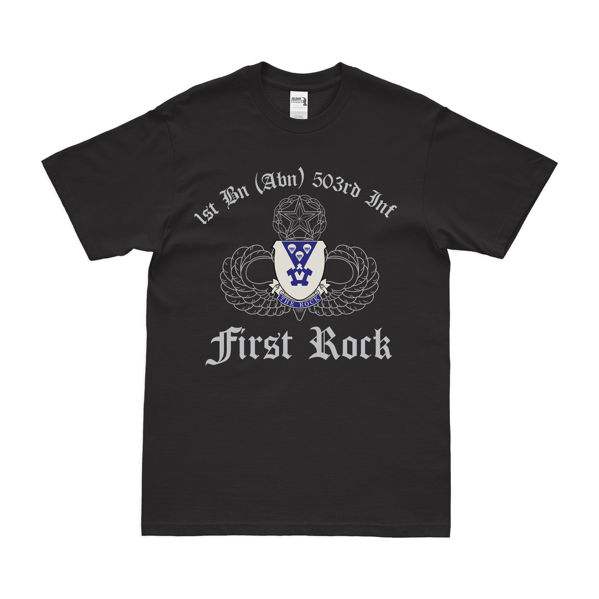 1-503rd Airborne Infantry "First Rock" T-Shirt