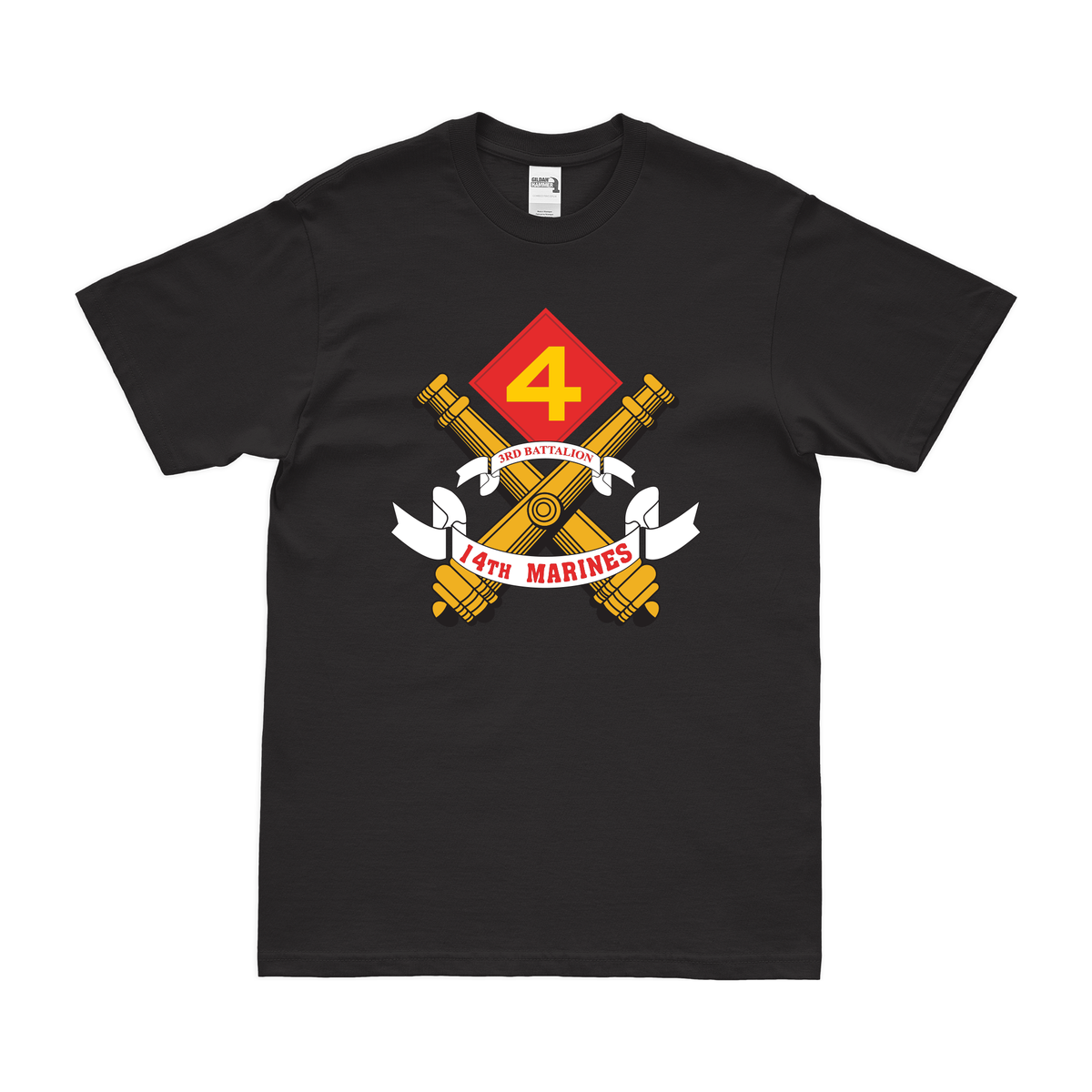 3rd Bn 14th Marines (3/14 Marines) Unit Logo T-Shirt