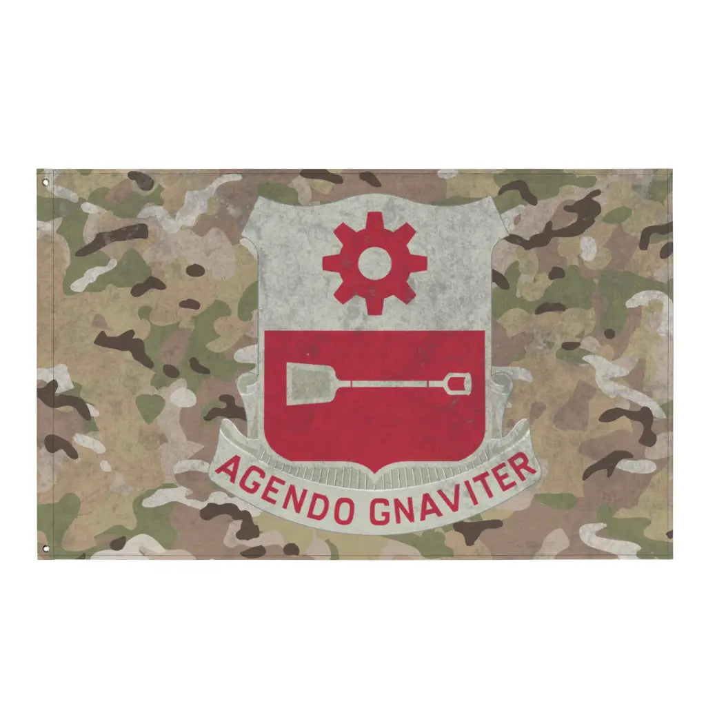577th Engineer Battalion Indoor Wall Flag
