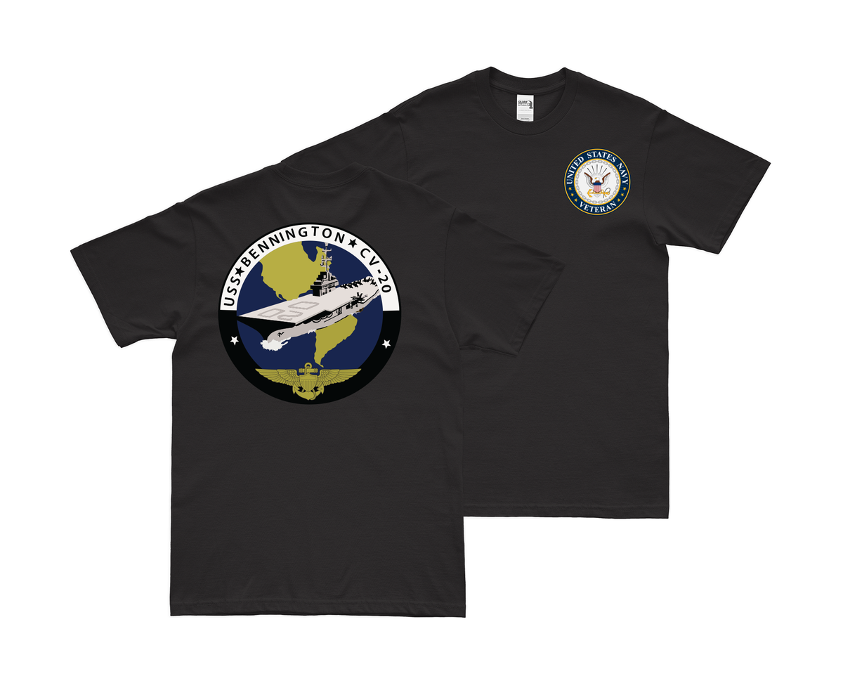 Double-Sided USS Bennington (CV-20) Veteran T-Shirt