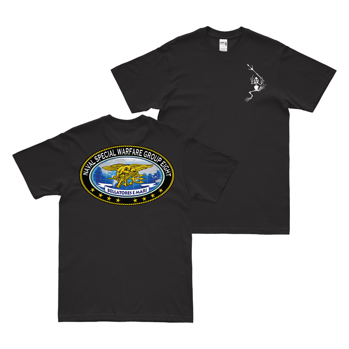 Double-Sided Naval Special Warfare Group 8 (NSWG-8) Frogman T-Shirt