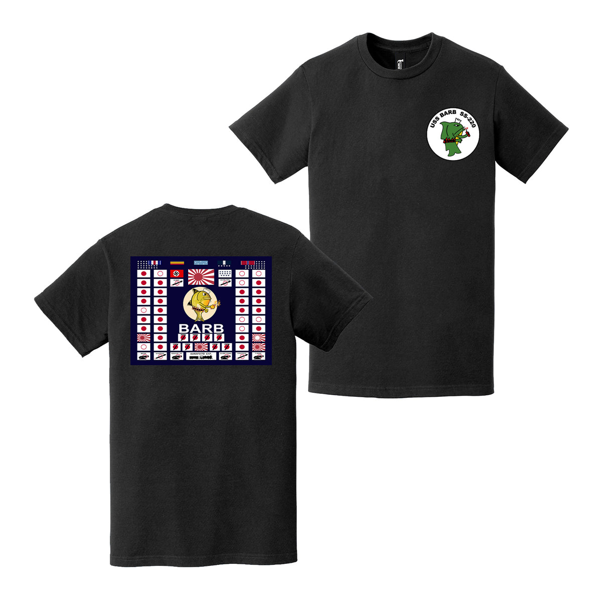 USS Barb SS-220 Battle Flag WW2 Submarine T-Shirt