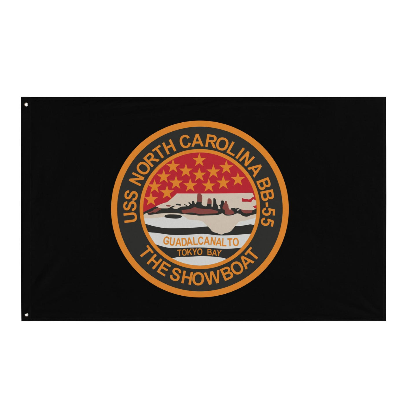 USS North Carolina (BB-55) Battleship Legacy Indoor Wall Flag