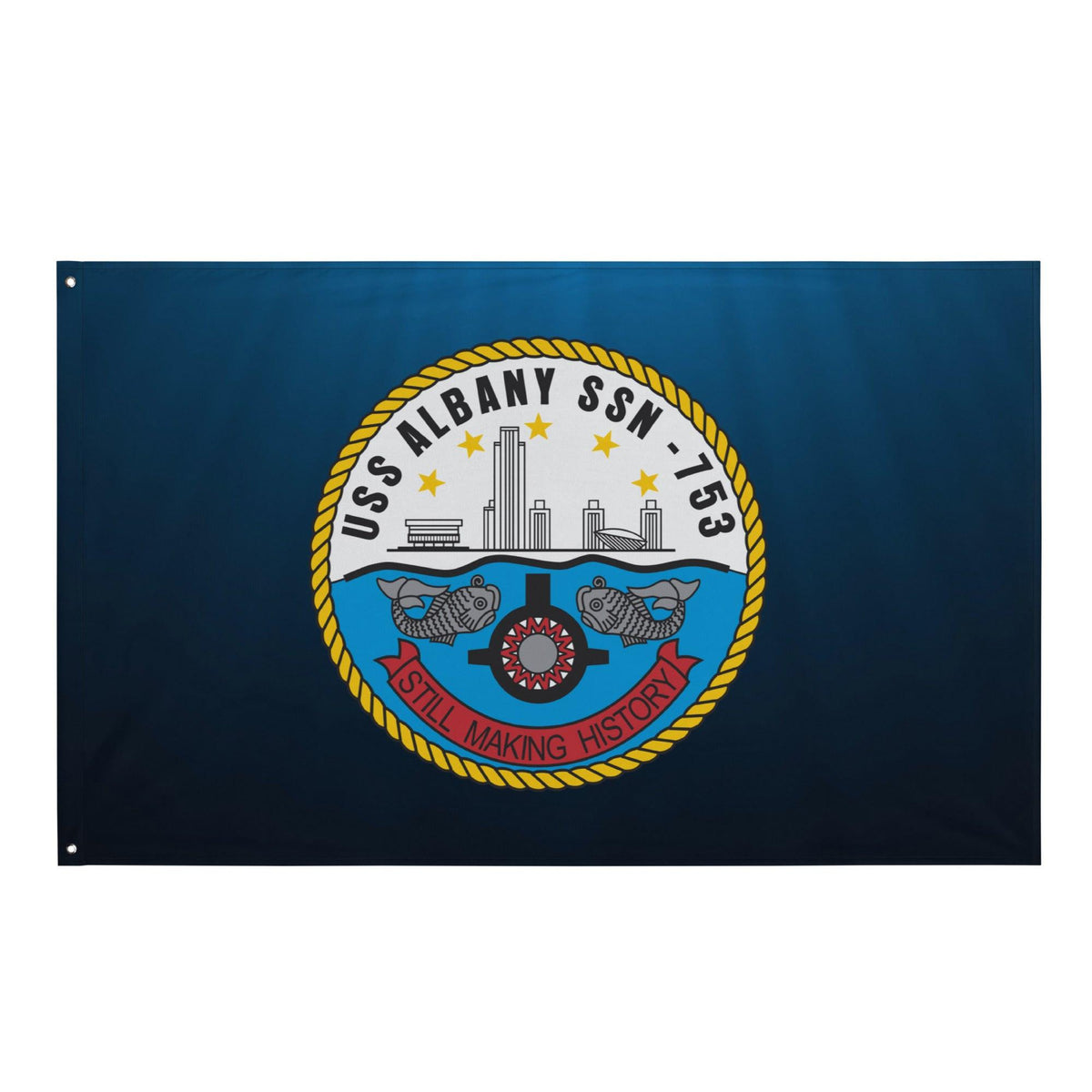 USS Albany (SSN-753) Submarine Wall Flag