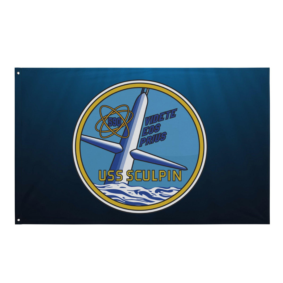 USS Sculpin (SSN-590) Submarine Wall Flag