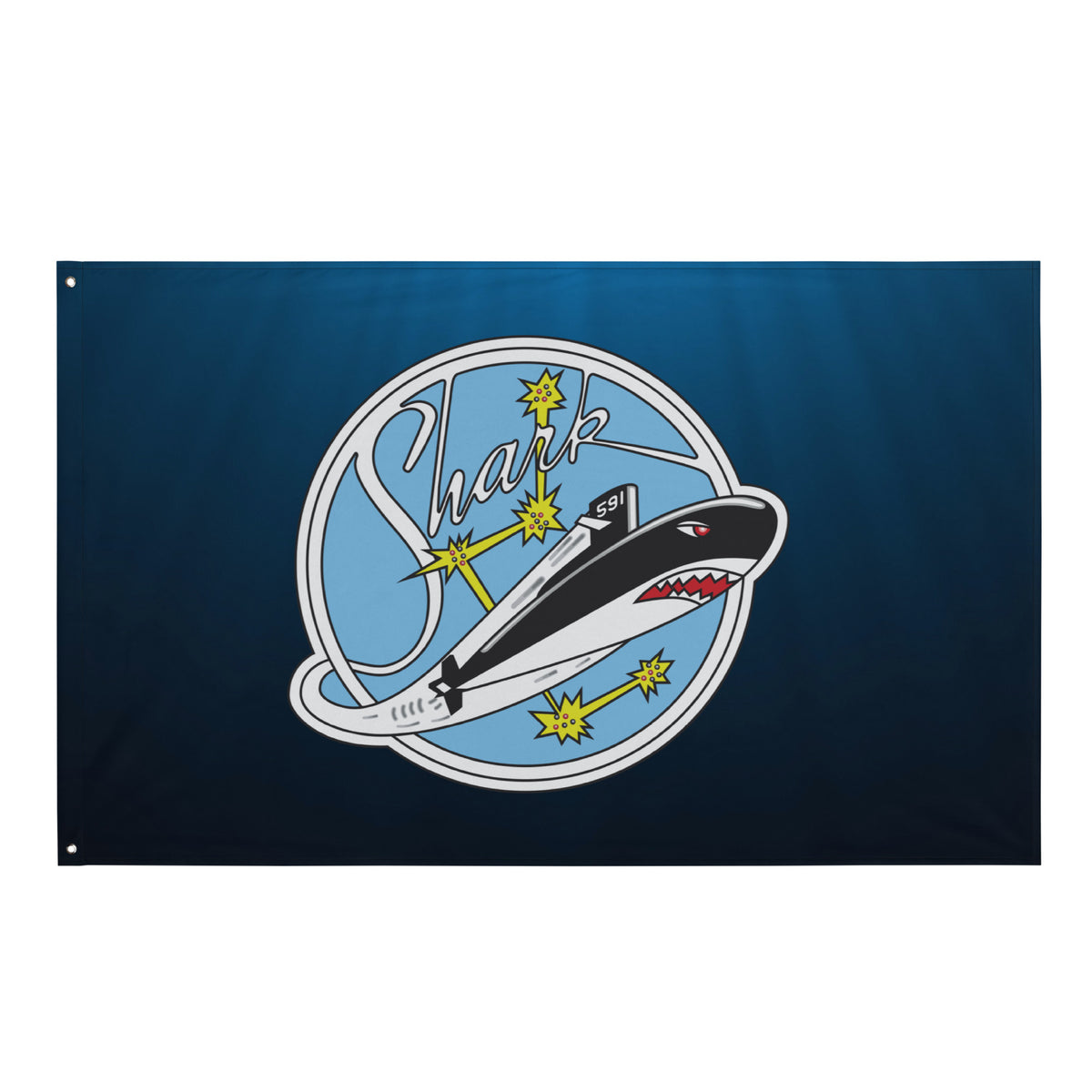 USS Shark (SSN-591) Submarine Wall Flag