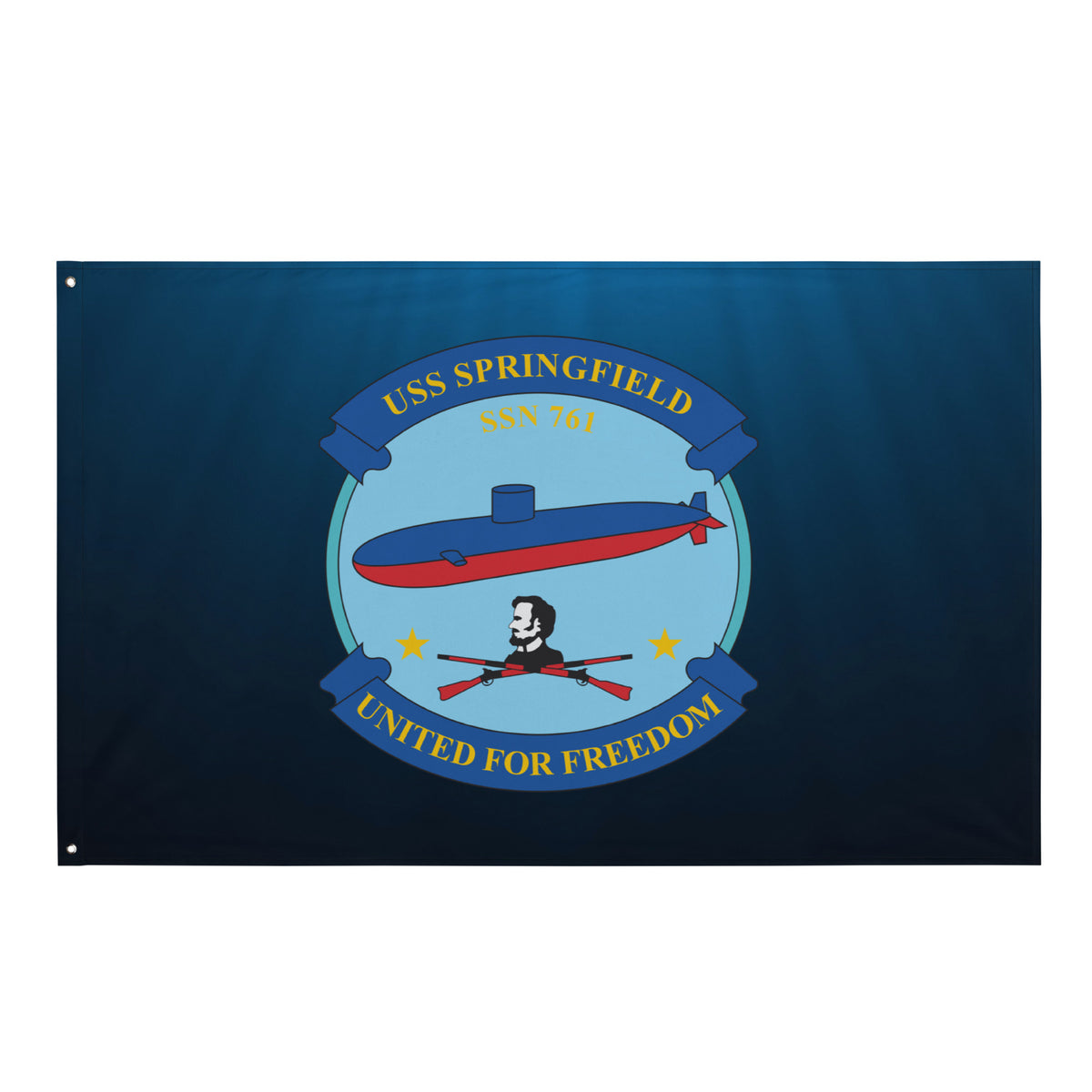 USS Springfield (SSN-761) Submarine Wall Flag