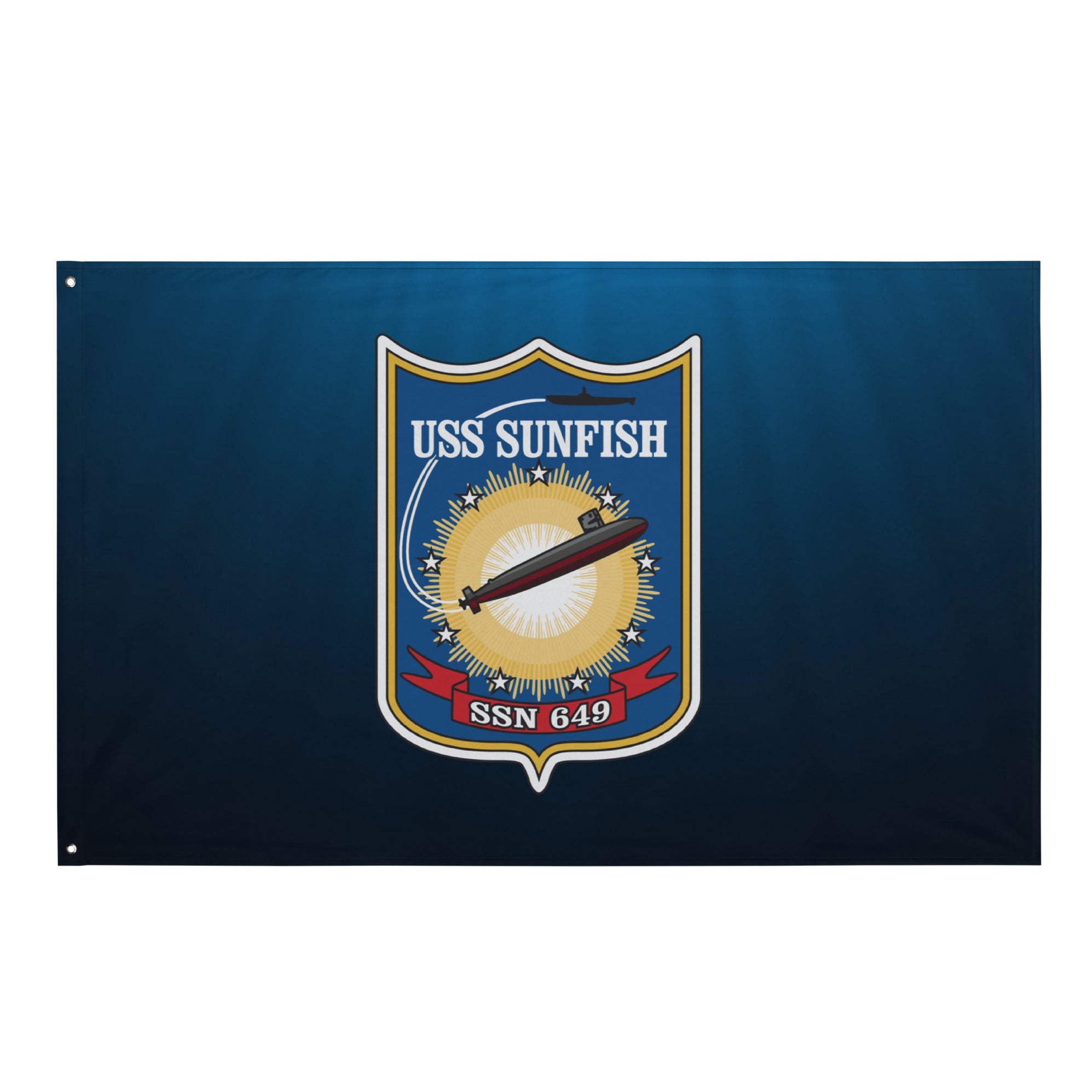 USS Sunfish (SSN-649) Submarine Wall Flag — Tactically Acquired