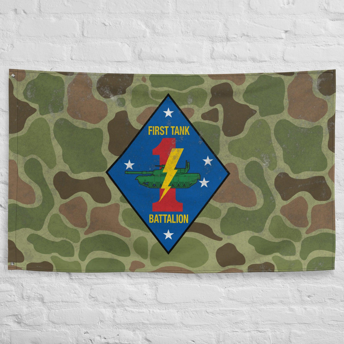 USMC 1st Tank Battalion Frog Skin Camo Flag