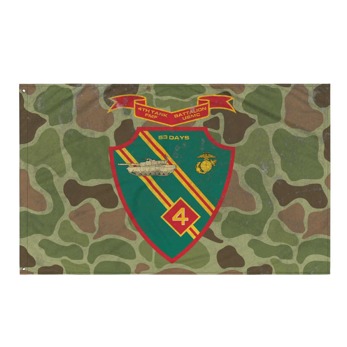 USMC 4th Tank Battalion Frog Skin Camo Flag