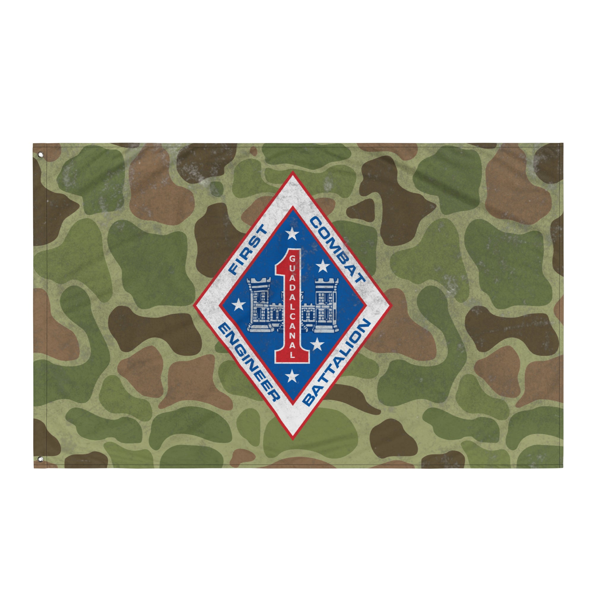 USMC 1st CEB Frog Skin Camo Indoor Wall Flag