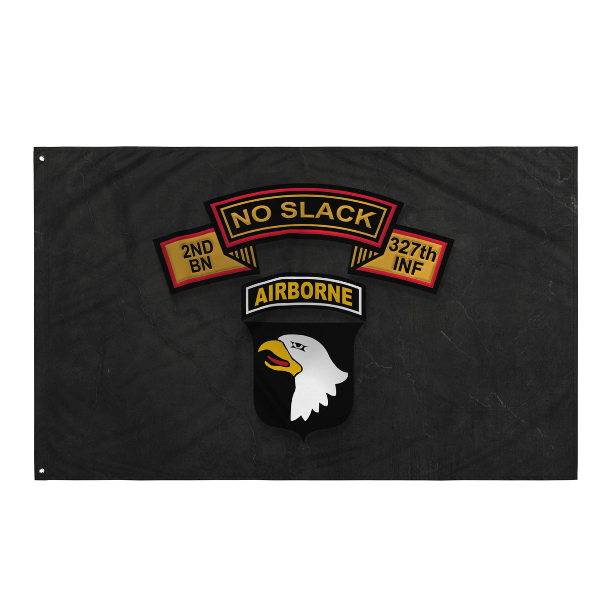 No Slack 2-327 IN 101st Airborne Wall Flag