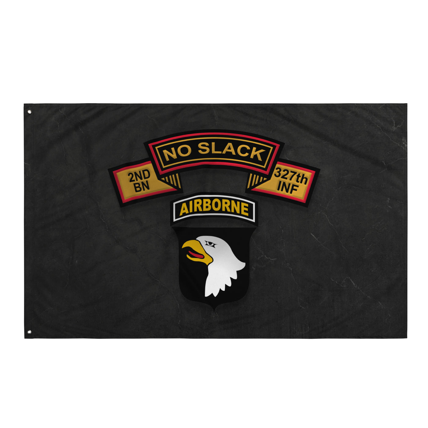 No Slack 2-327 IN 101st Airborne Wall Flag