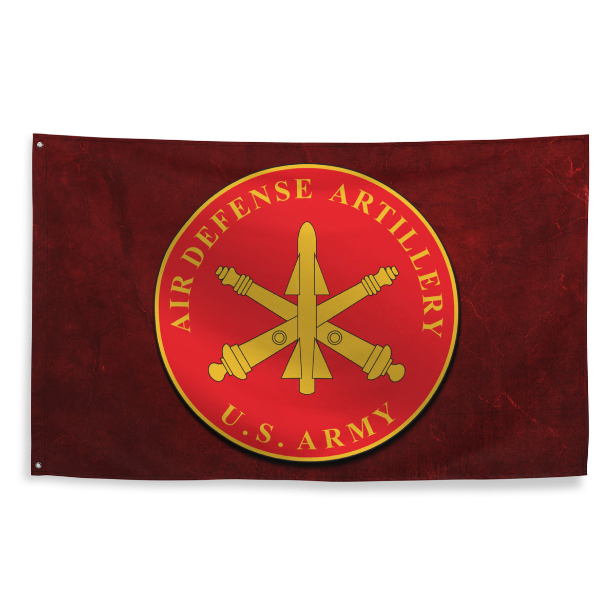 U.S. Army ADA Branch Plaque Red Flag