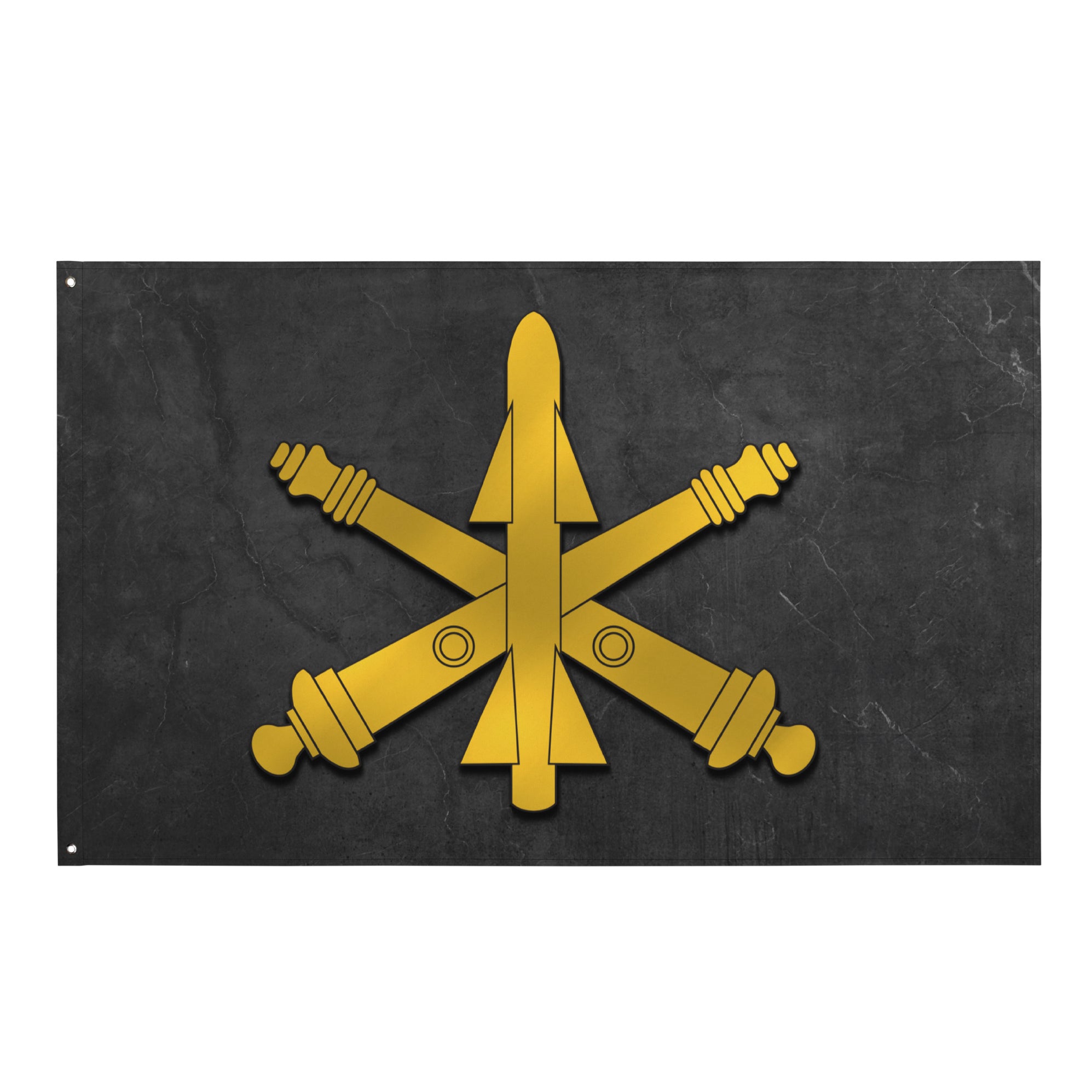 U.S. Army ADA Branch Emblem Black Flag