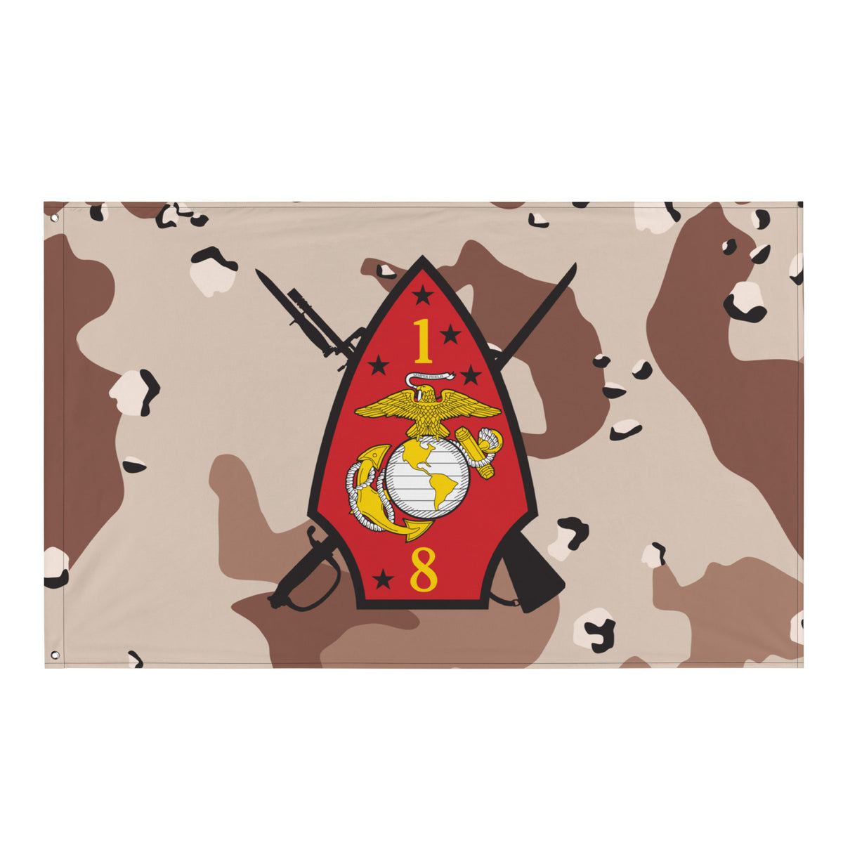 1/8 Marines Chocolate-Chip Camouflage Flag
