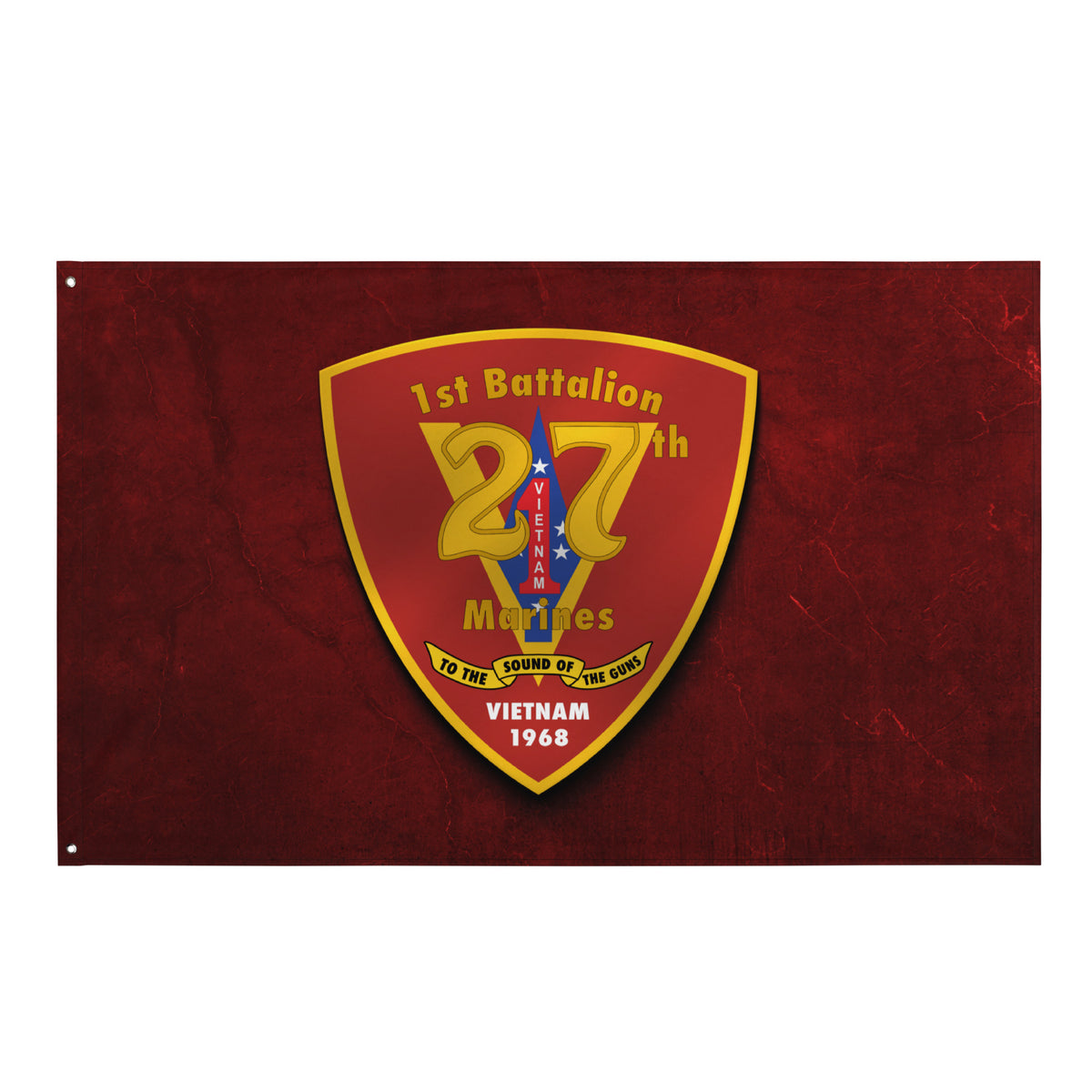1st Bn 27th Marines (1/27 Marines) Red Wall Flag