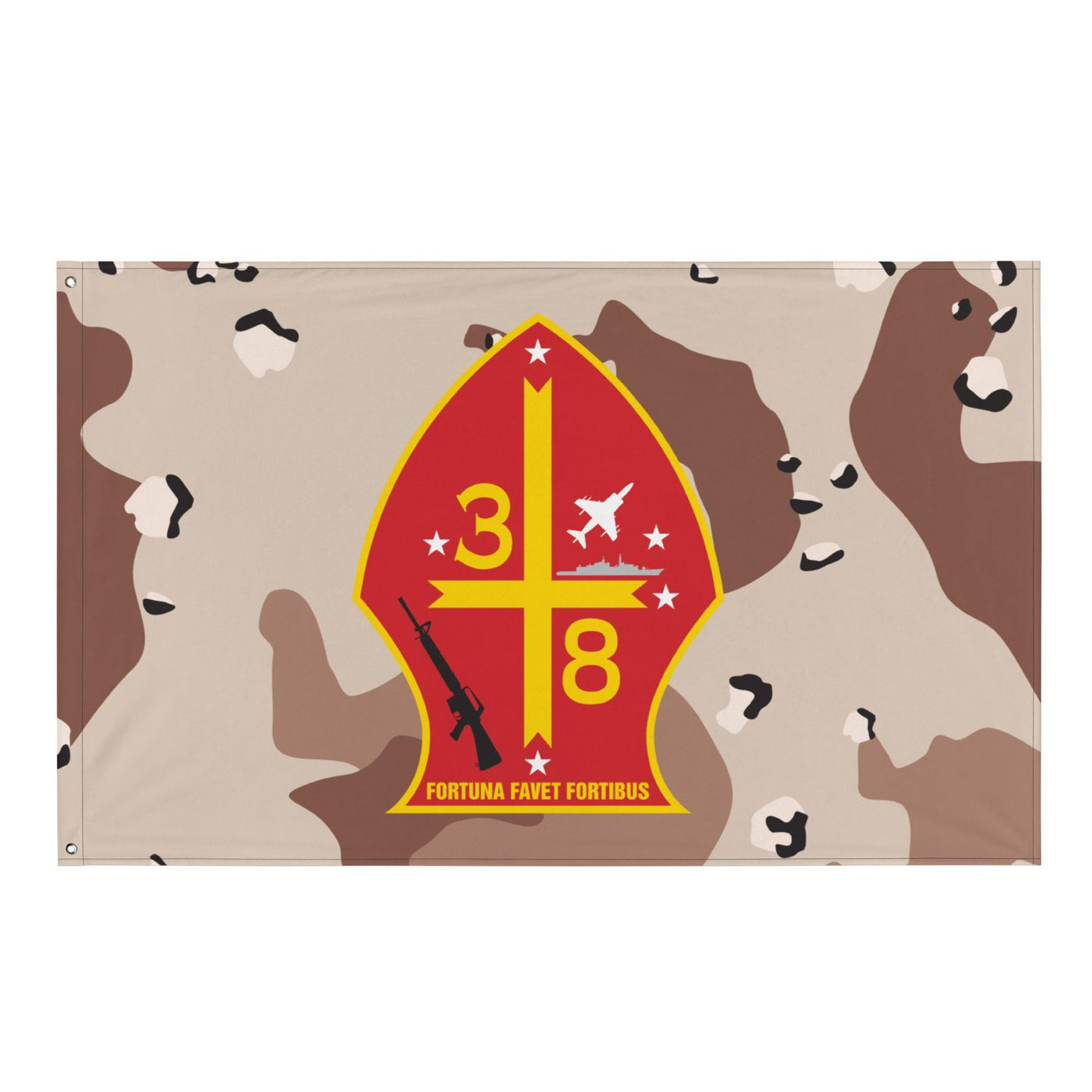 3/8 Marines Chocolate-Chip Camo USMC Flag