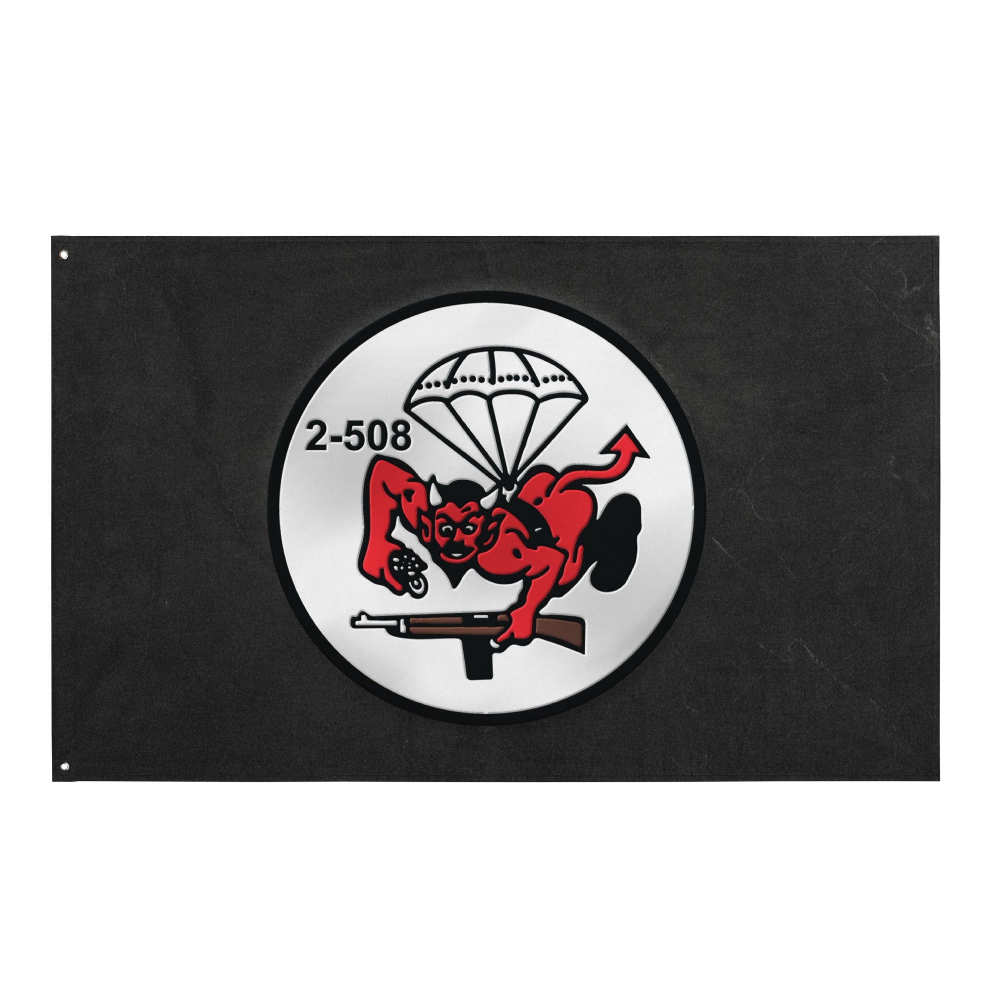 U.S. Army 2-508 Parachute Infantry '2 Fury' Butt Devil Flag