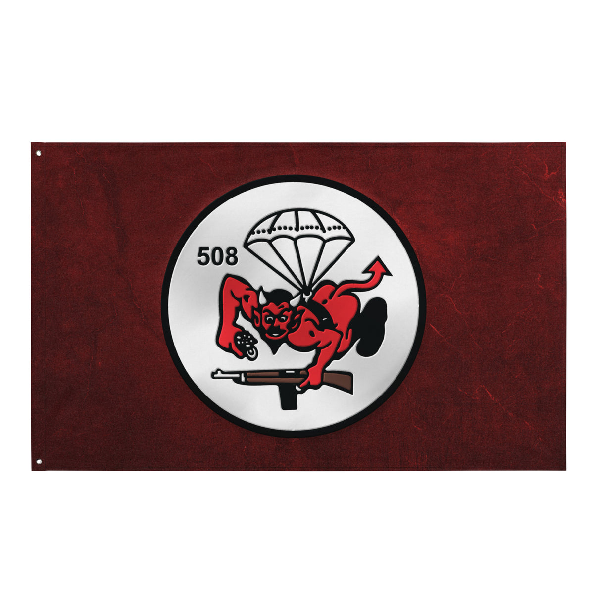 508th Parachute Infantry (508th PIR) Butt Devil Red Flag