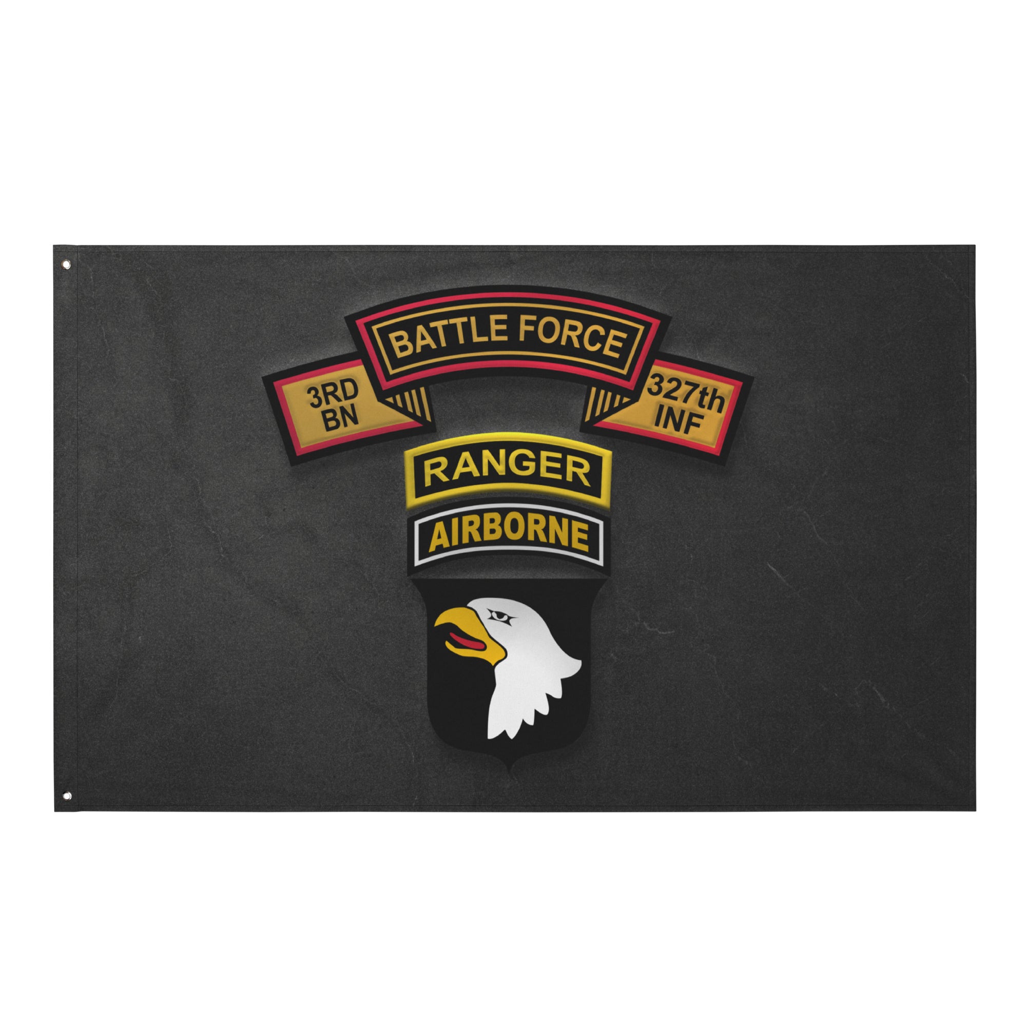 U.S. Army 3-327 Airborne 'Battle Force' Ranger Tab Flag