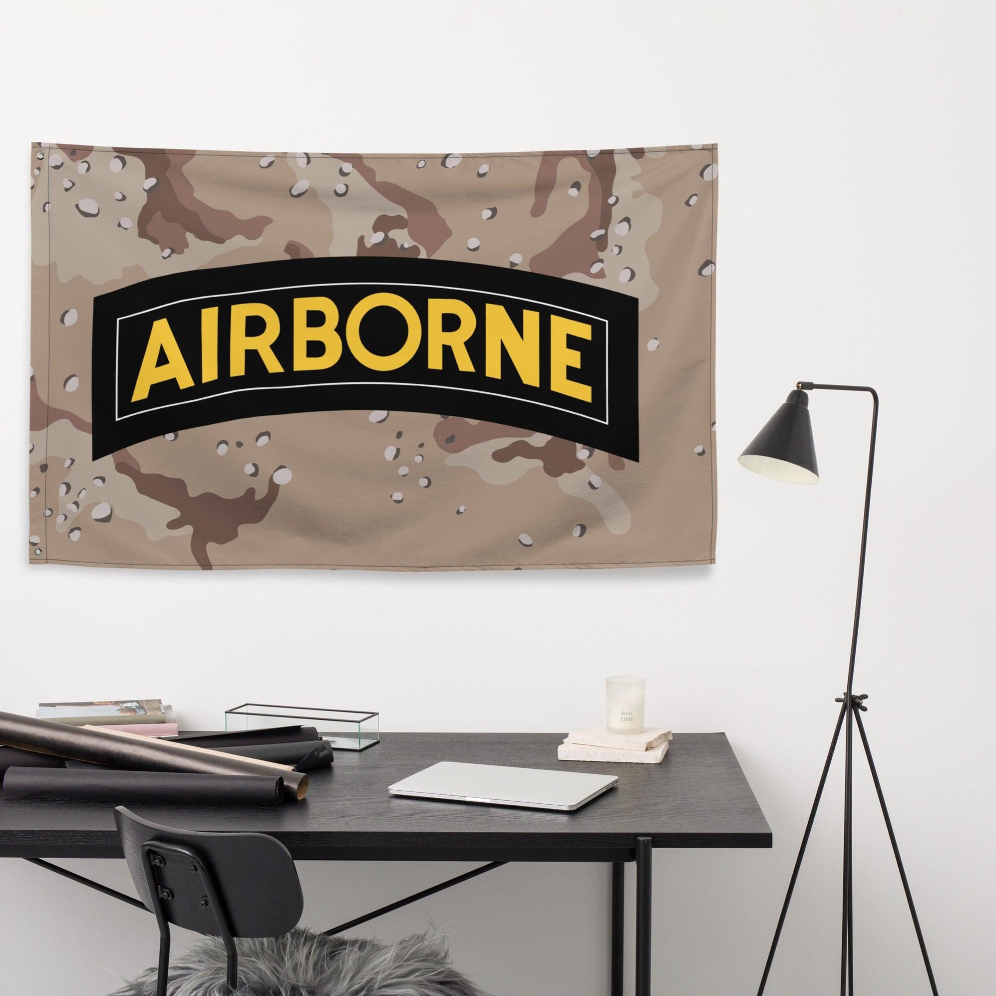 U.S. Army Airborne Tab Desert Storm Camo Flag