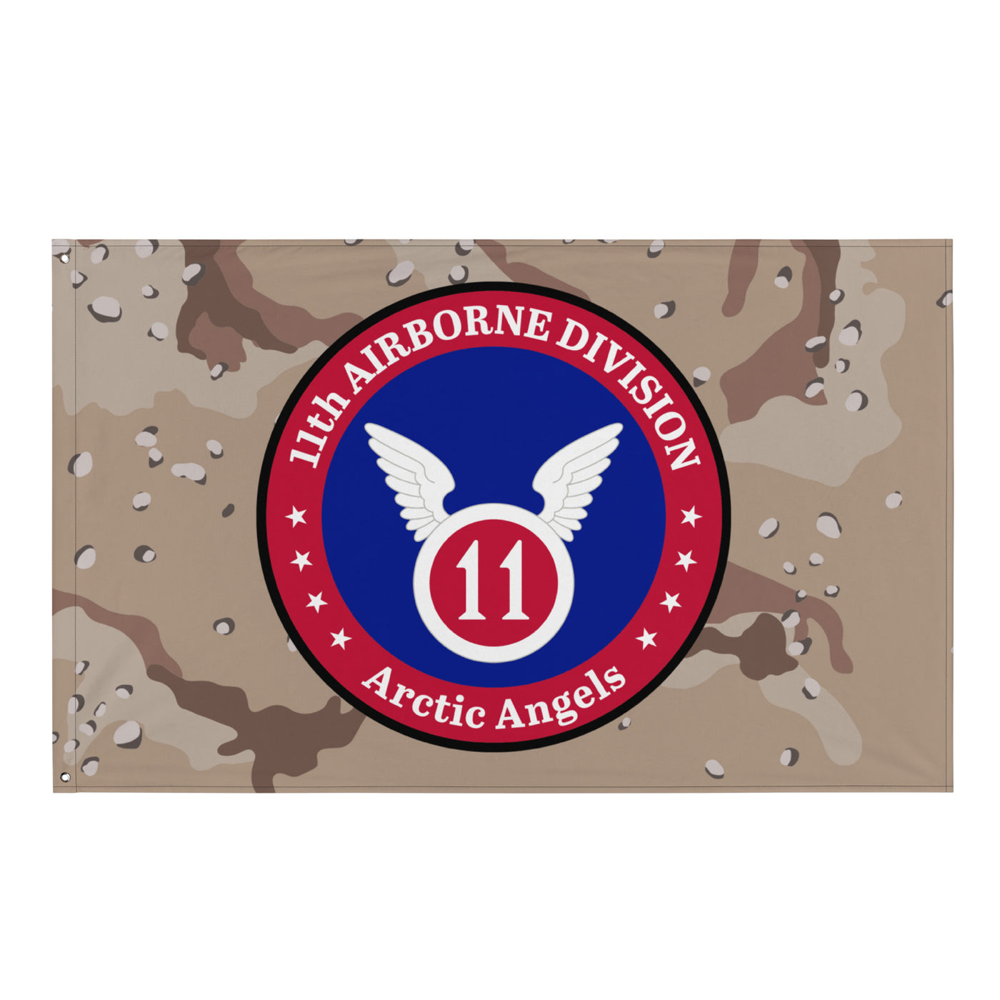 11th Airborne Division Emblem Desert Storm Camo Flag