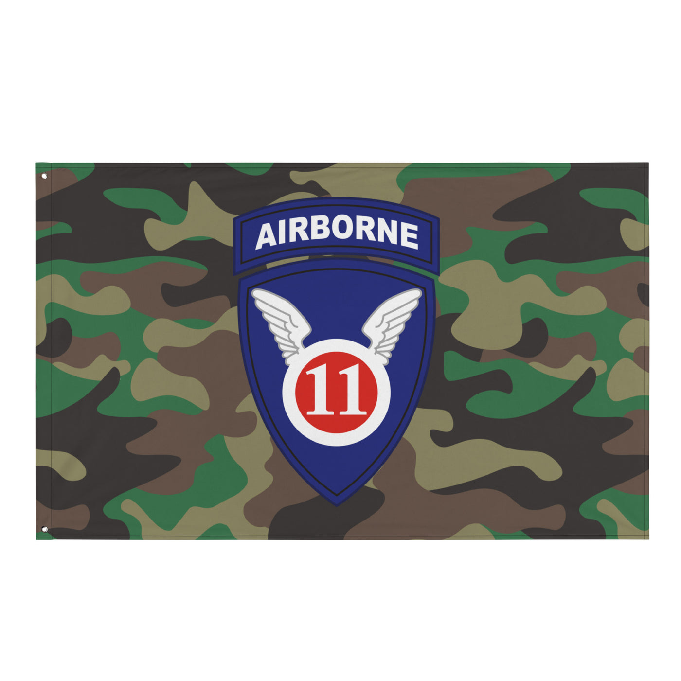 11th Airborne Division M81 Woodland Camo Flag