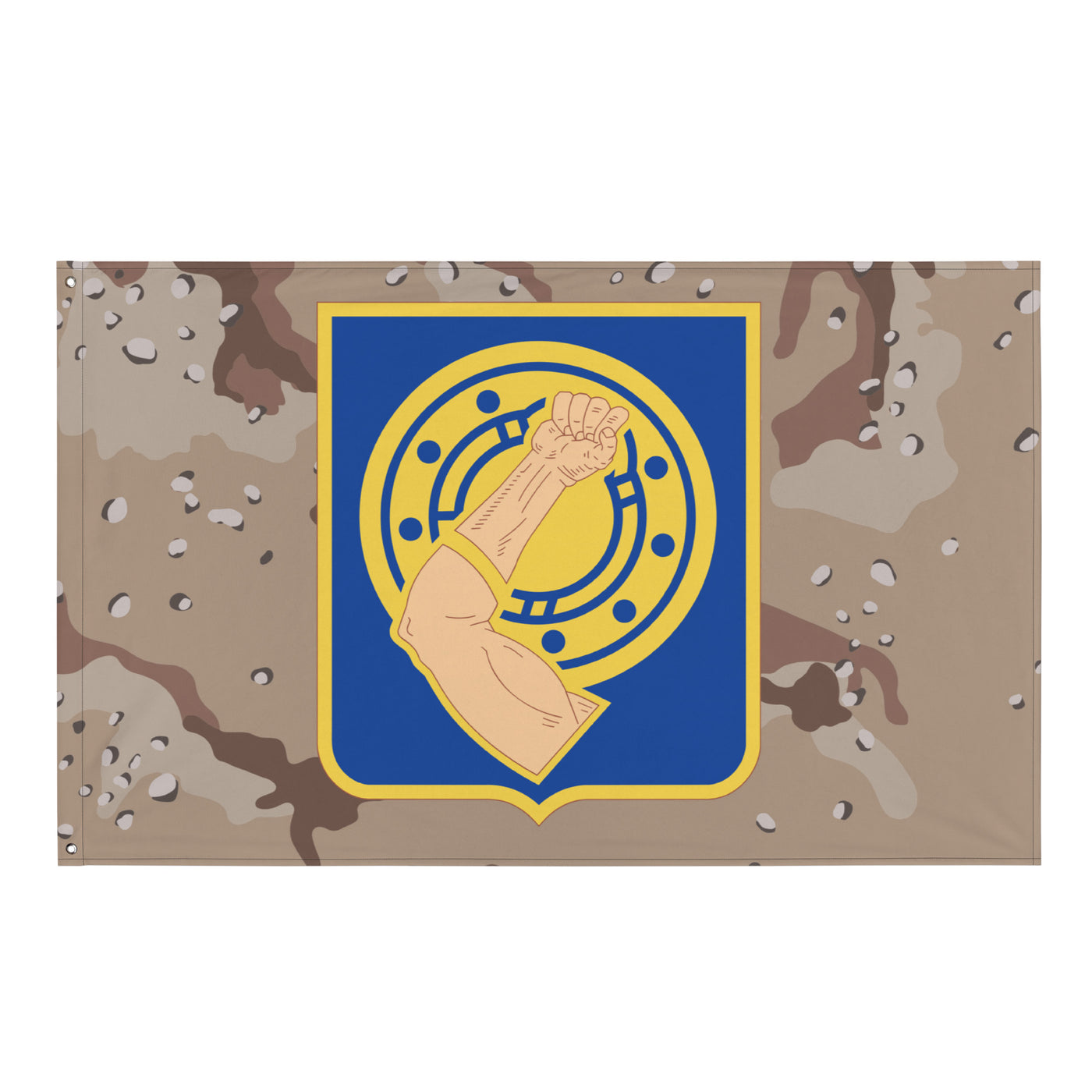 34th Armor Regiment (34 AR) Chocolate Chip Camo Flag