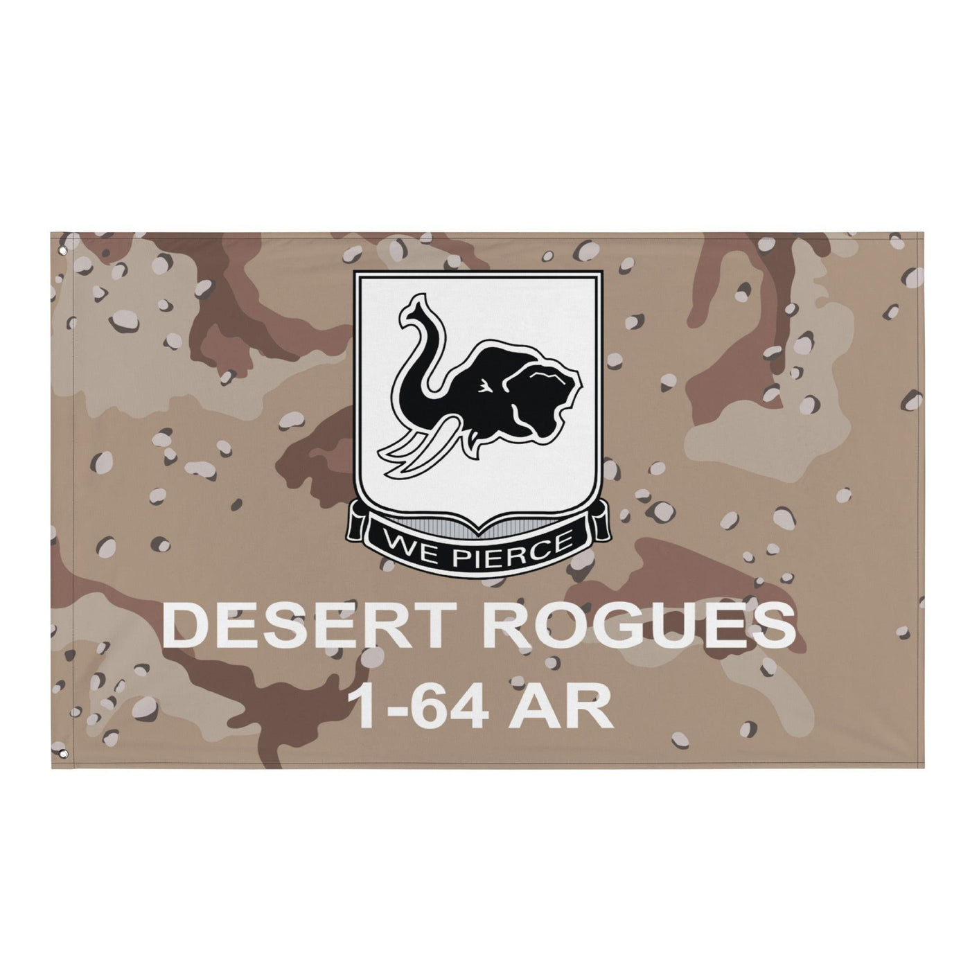 1st Battalion, 64th Armor Regiment (1-64 AR) Chocolate Chip Camo Flag