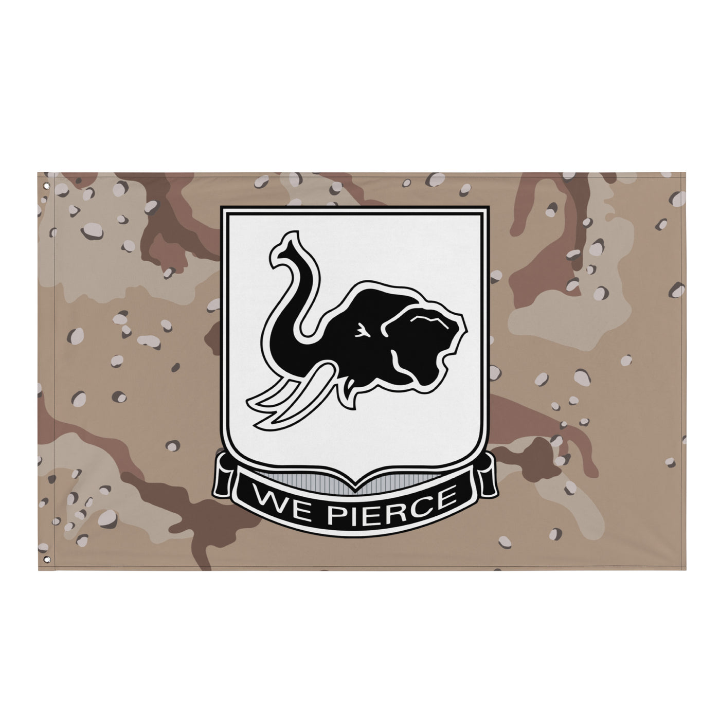 64th Armor Regiment (64 AR) Chocolate Chip Camo Flag