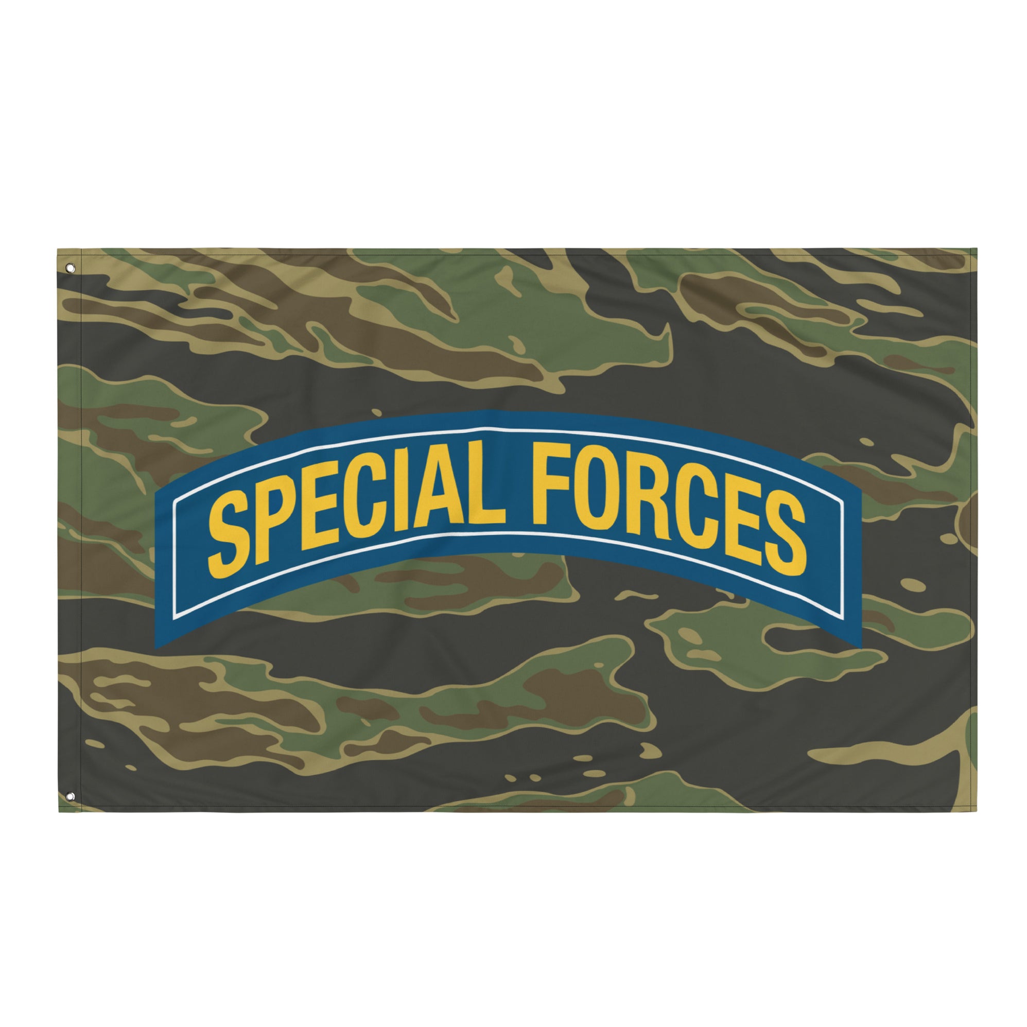 U.S. Army Special Forces Tab Tiger Stripe Camo Flag