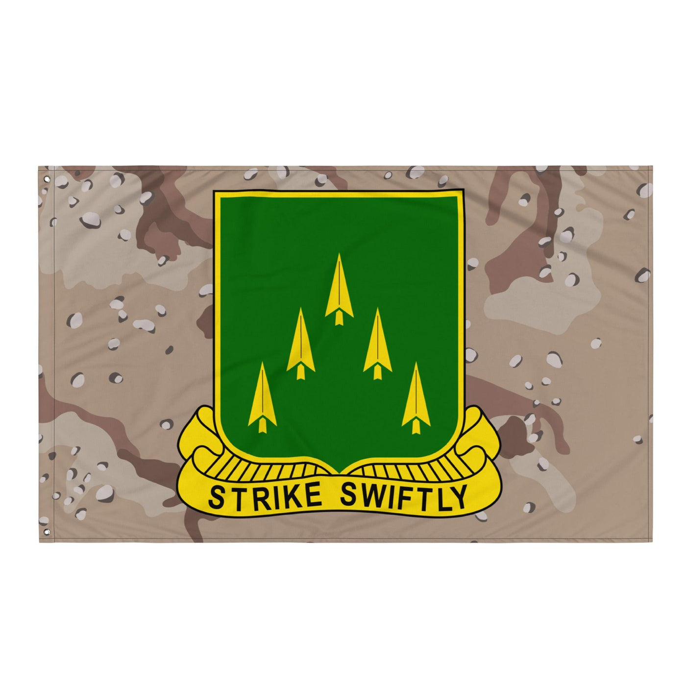 U.S. Army 70th Armor Regiment Chocolate Chip Camo Flag