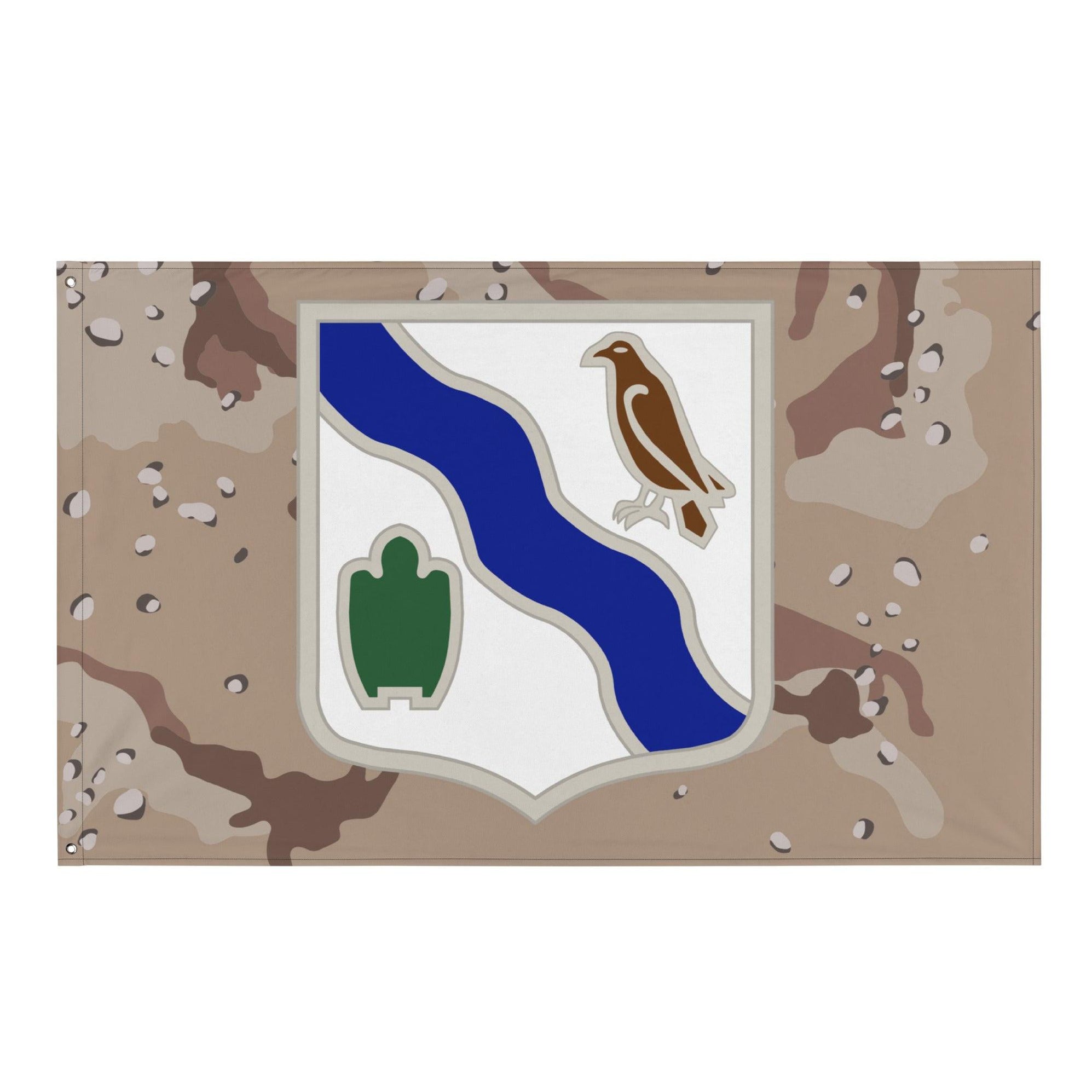 U.S. Army 145th Armor Regiment Chocolate-Chip Camo Flag