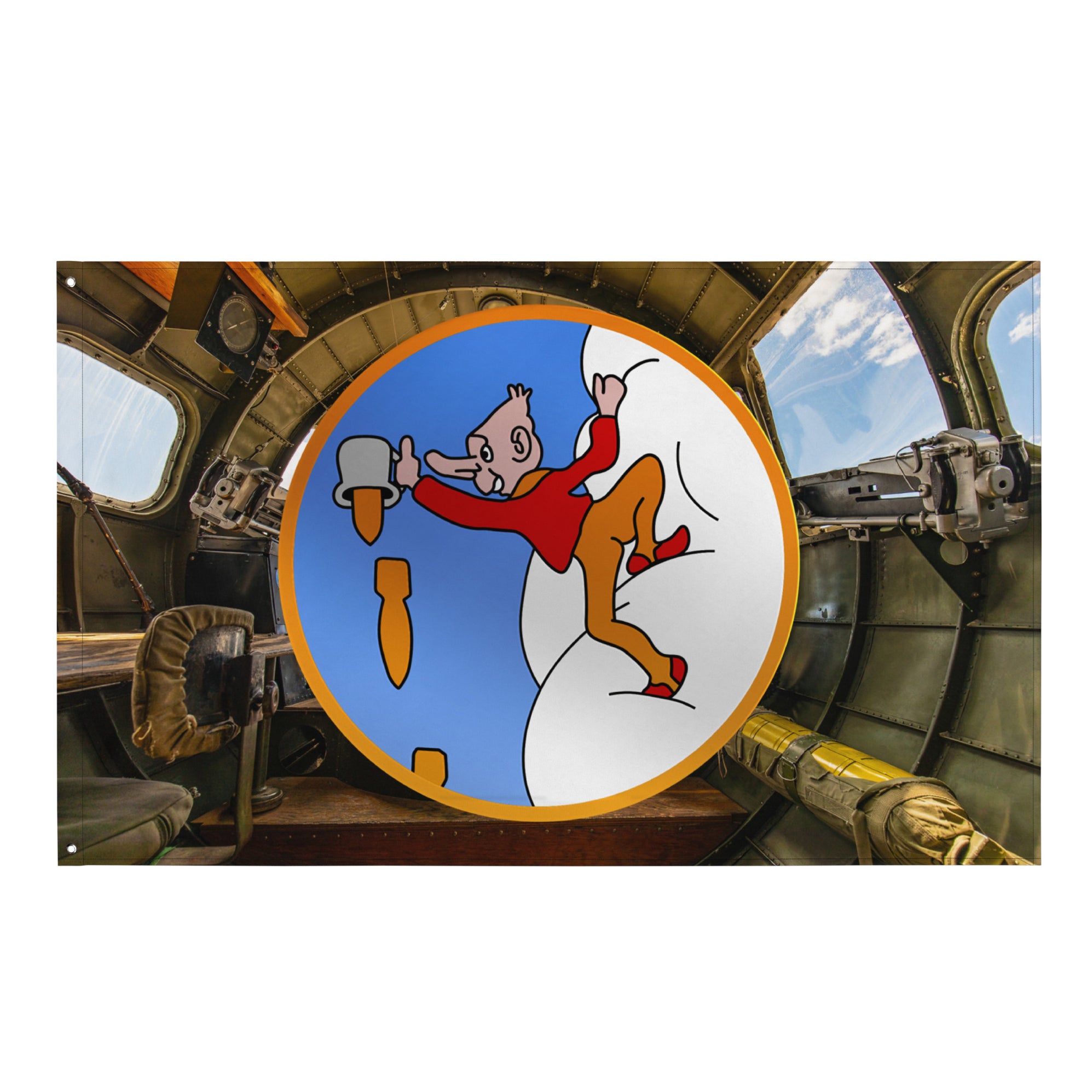350th Bombardment Squadron Logo Emblem WW2 Flag