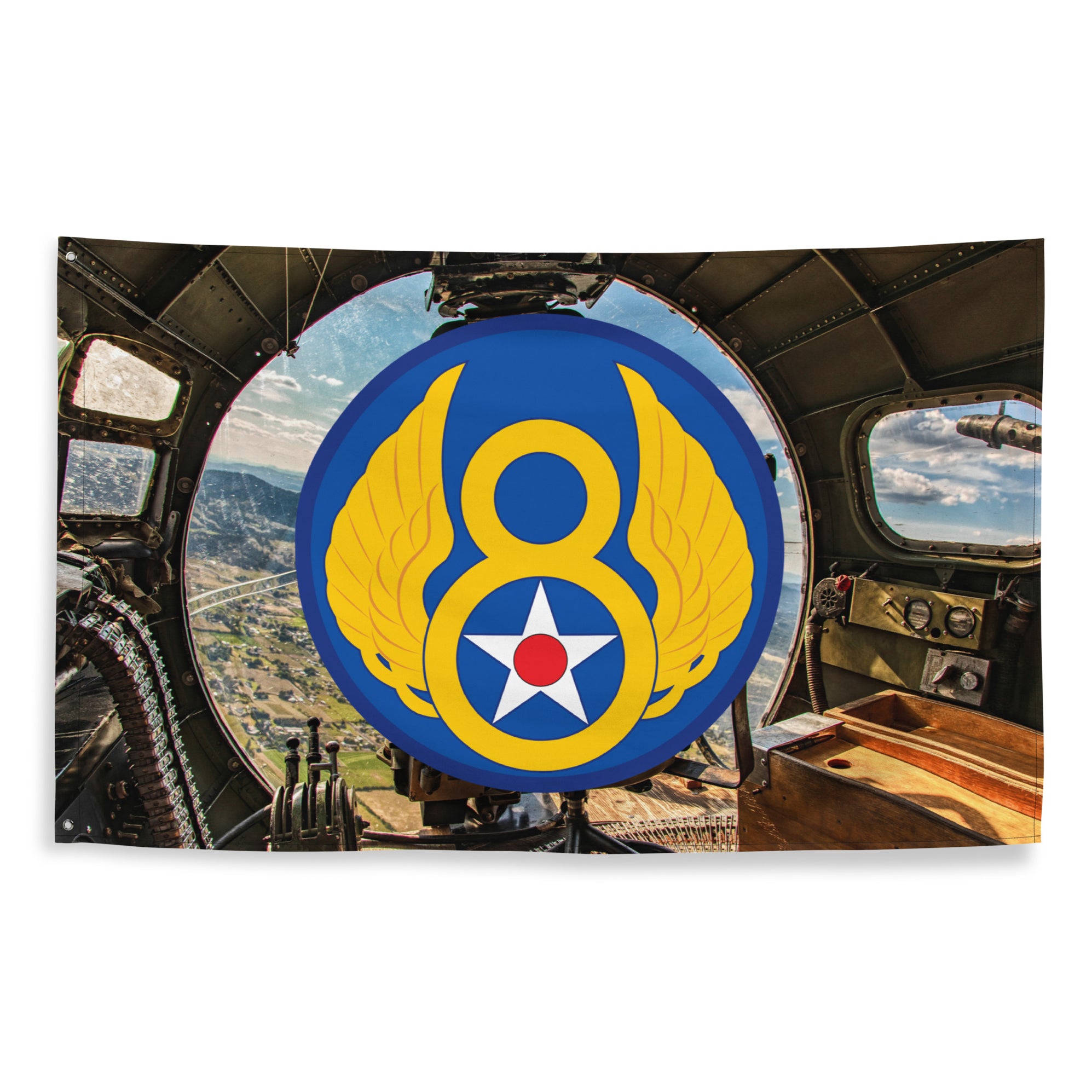 Eighth Air Force B-17 Flying Fortress WWII Legacy Flag