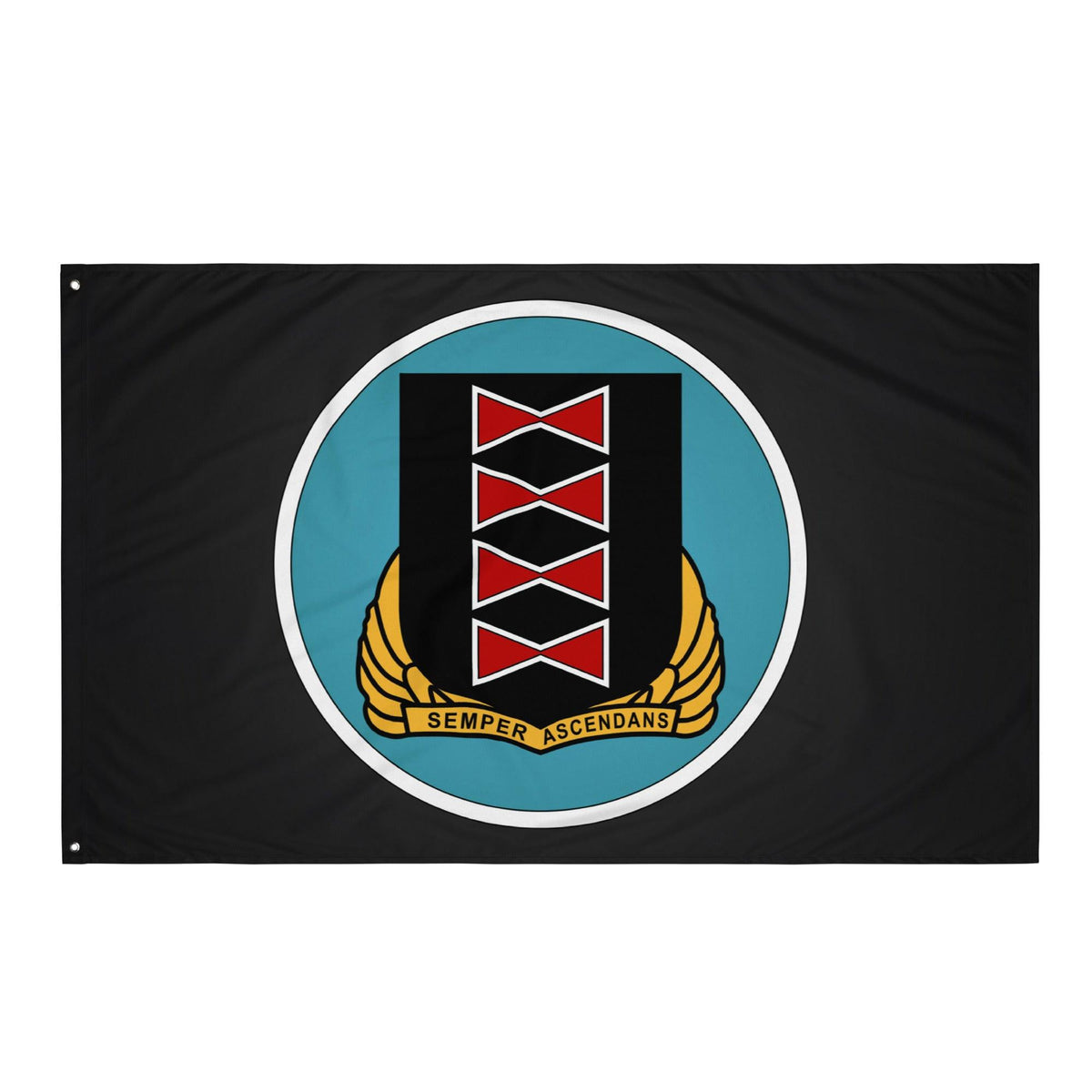 484th Bombardment Group Emblem Black Wall Flag - Bold Tribute