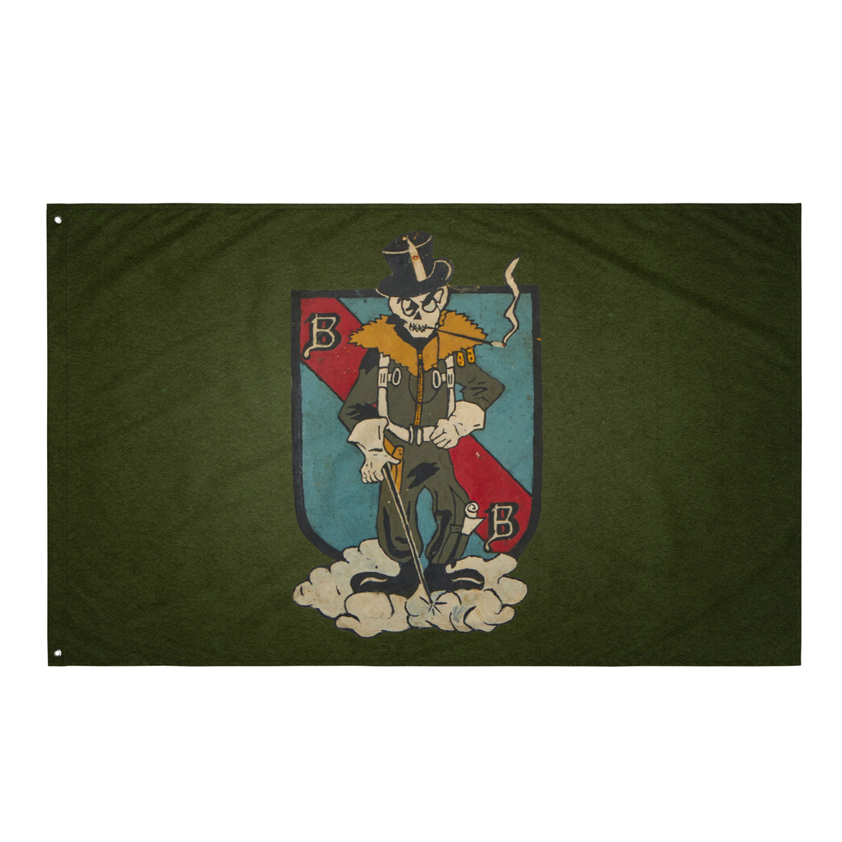 5th Bomb Group WW2 Military Green Flag
