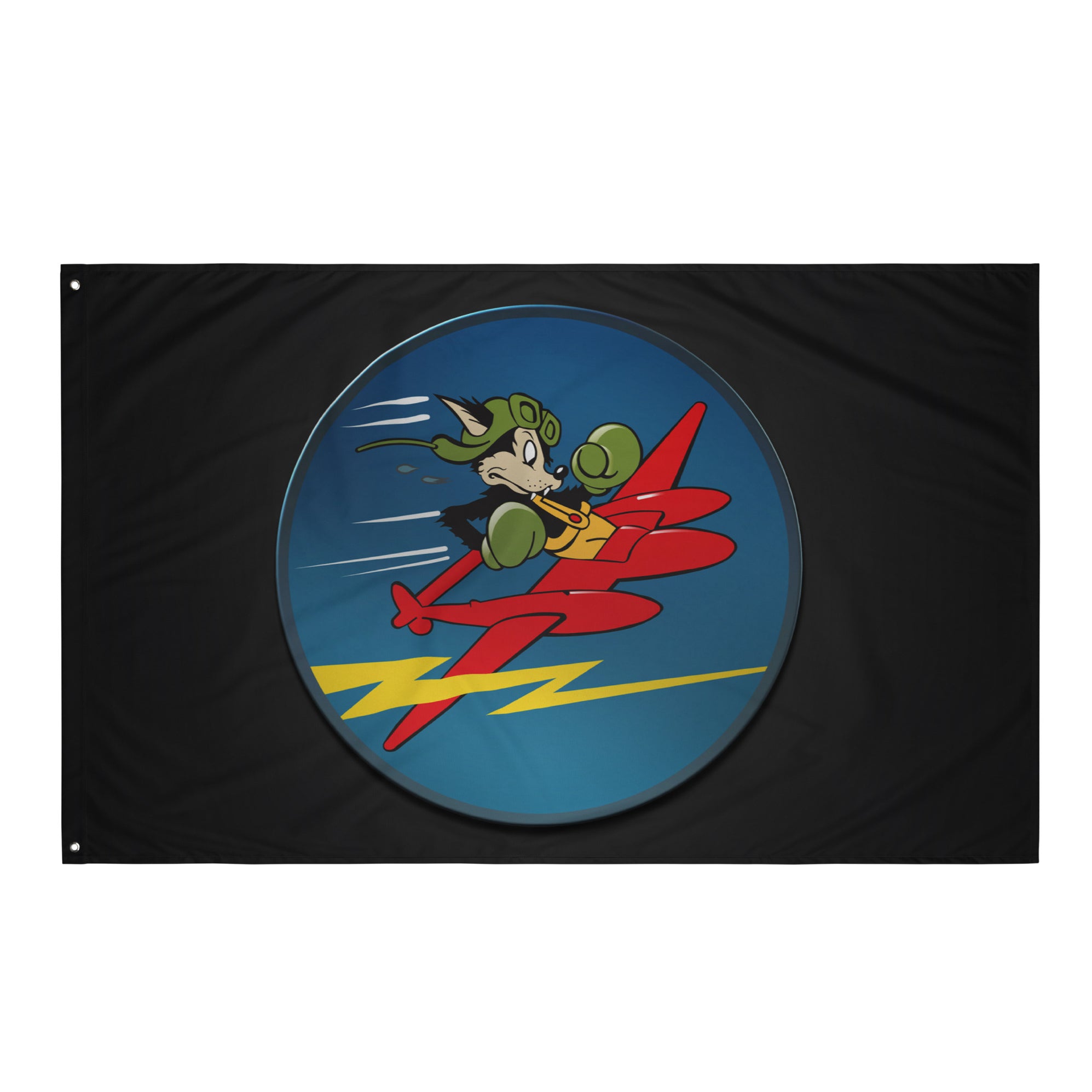 428th Fighter Squadron WW2 Black Flag