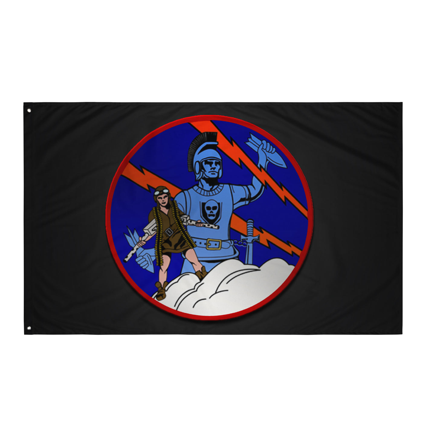 328th Fighter Squadron WW2 Black Flag