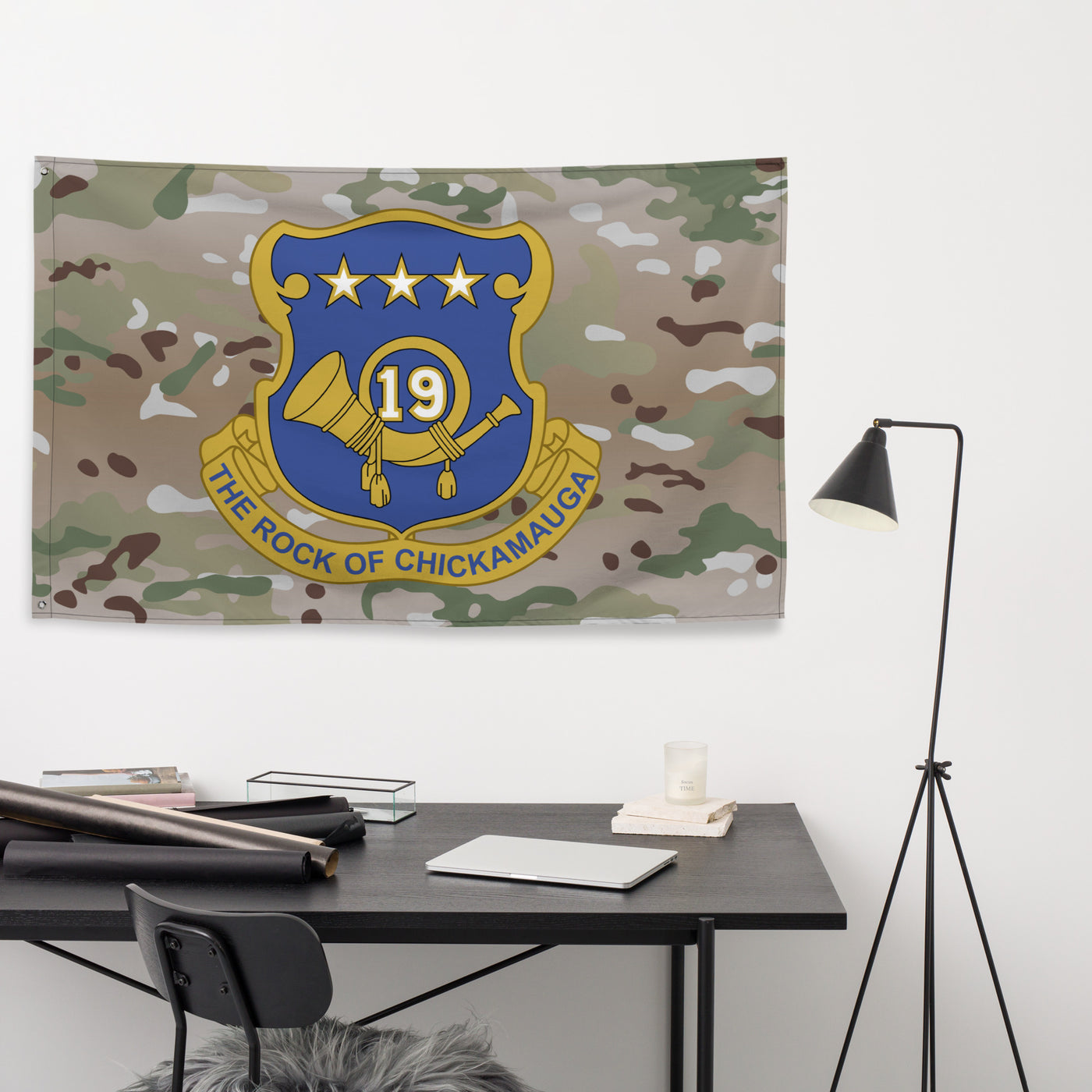 U.S. Army 19th Infantry Regiment Multicam Flag