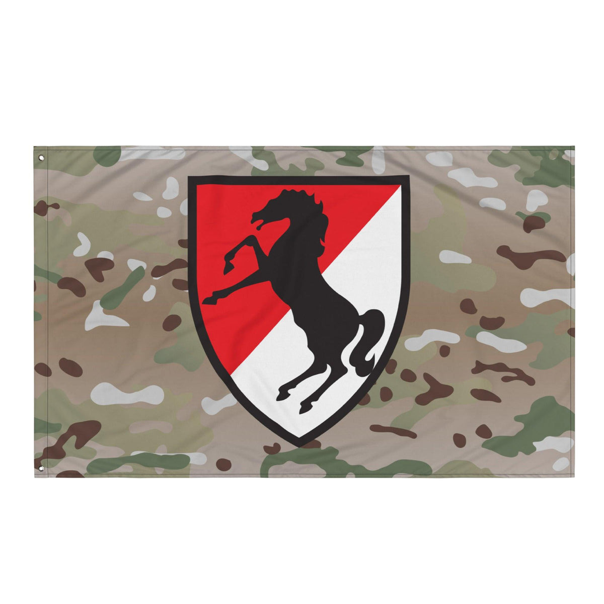 U.S. Army 11th ACR SSI Emblem Multicam Flag