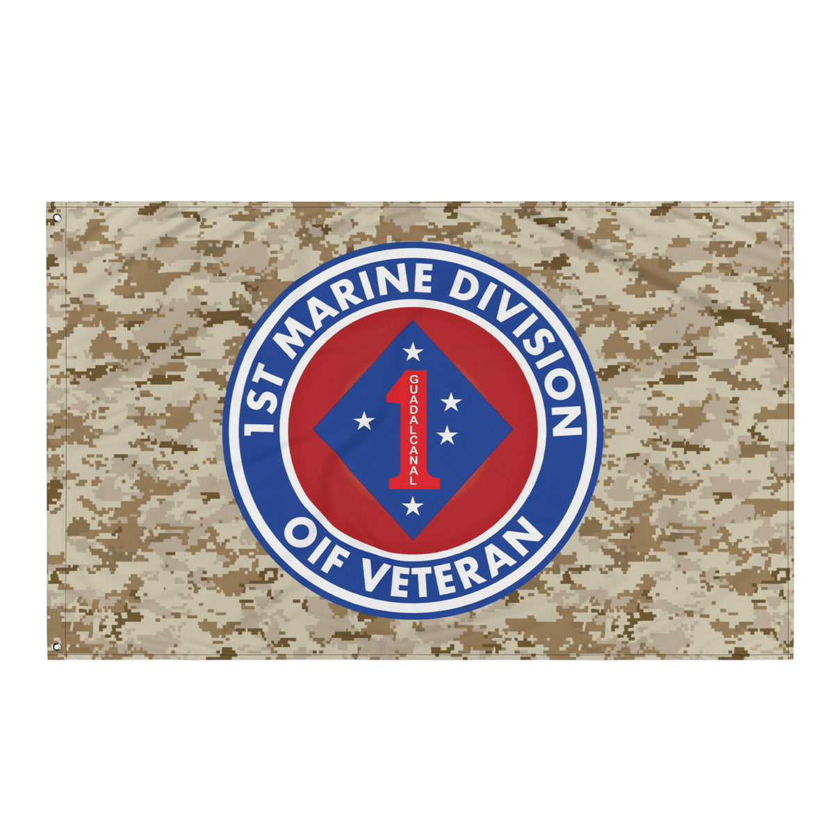 1st Marine Division OIF Veteran Emblem MARPAT Flag
