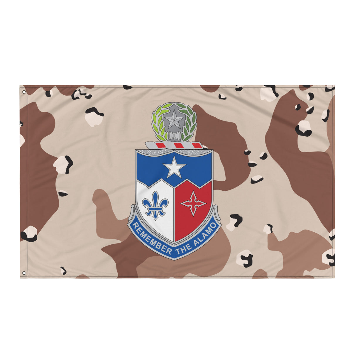 U.S. Army 141st Infantry Regiment Chocolate-Chip Camo Flag